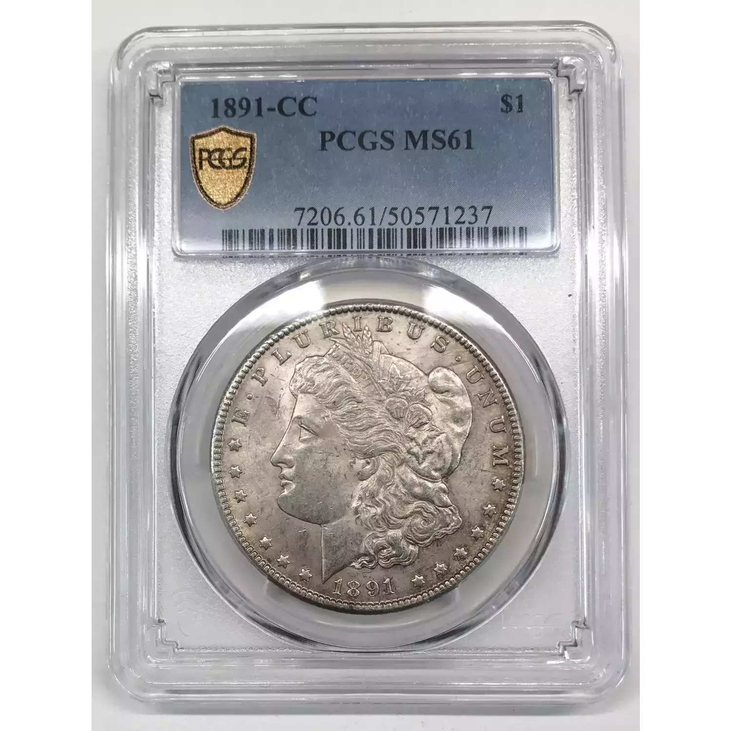 1891-CC Morgan Silver Dollar PCGS MS-61 - Old Pueblo Coin