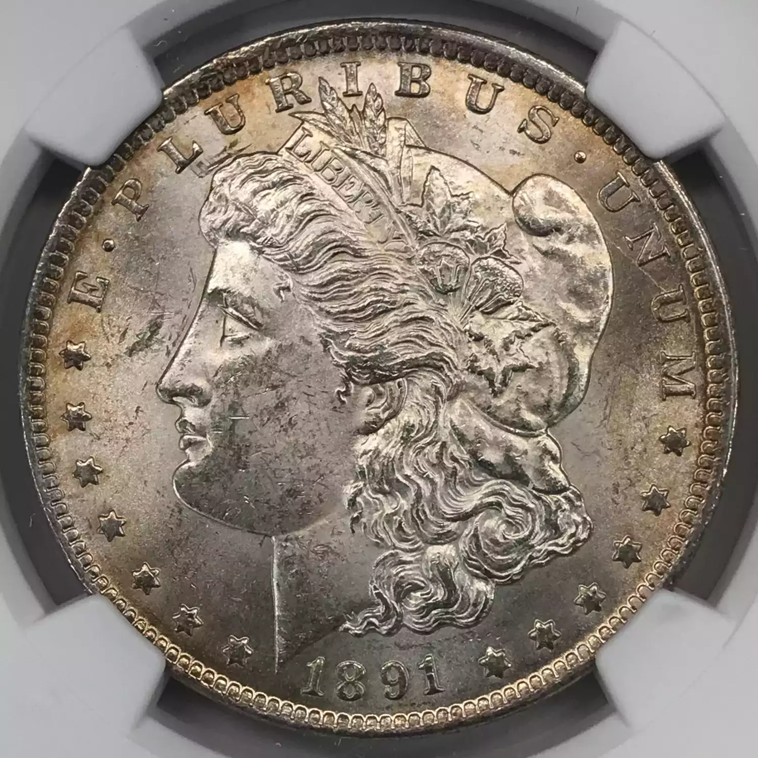 1891-CC Morgan Silver Dollar NGC MS-62 TOP 100 VAM-3 SPITTING EAGLE - Old Pueblo Coin