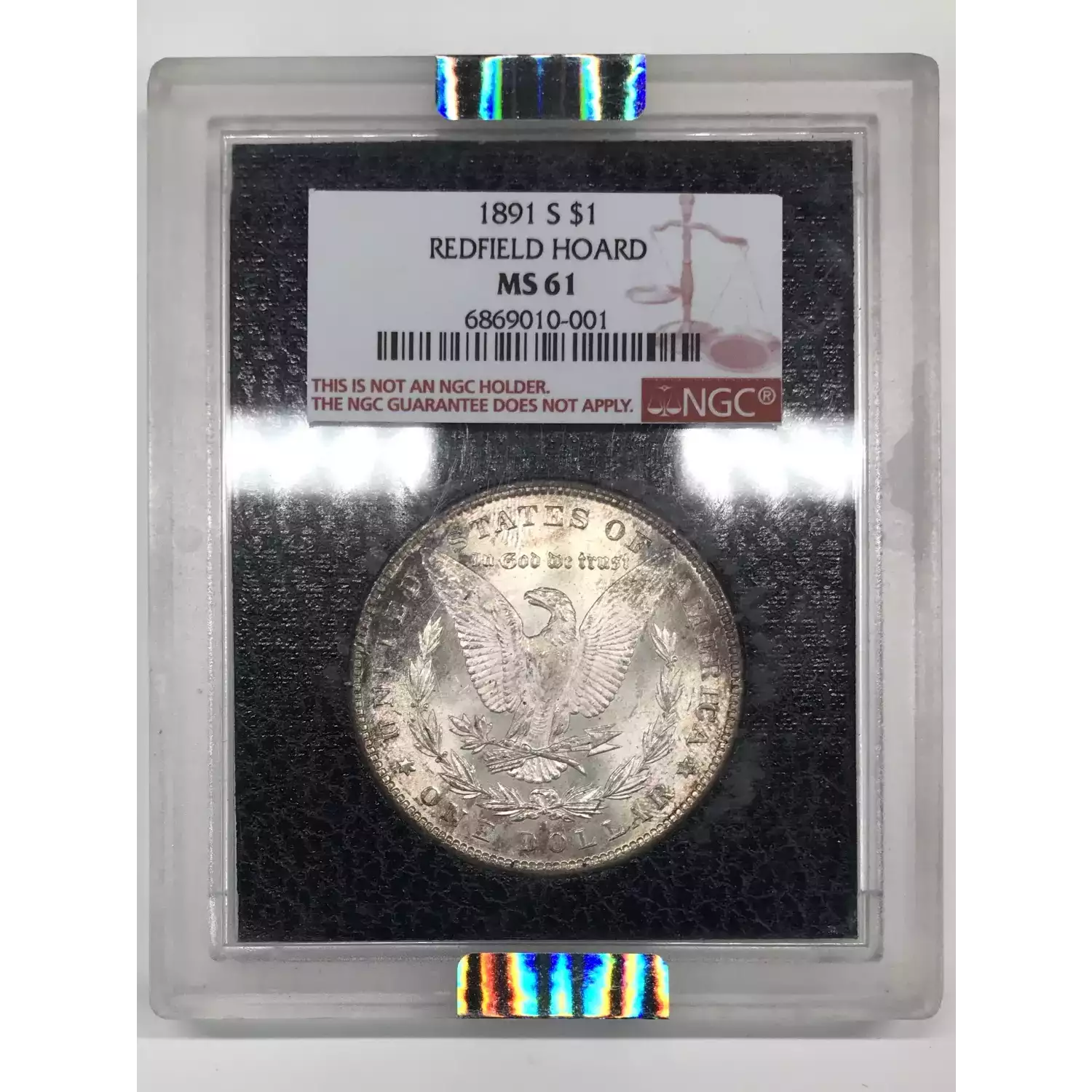 1891-S Morgan Silver Dollar NGC MS-61 REDFIELD HOARD - Old Pueblo Coin