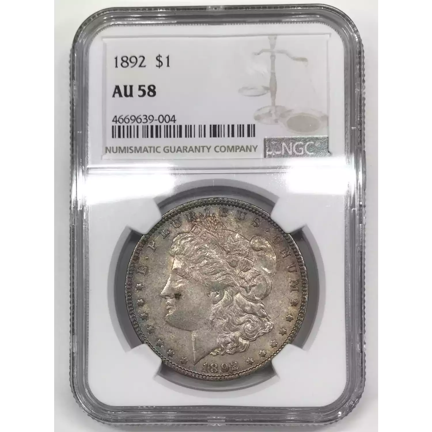 1892 Morgan Silver Dollar NGC AU-58 - Old Pueblo Coin