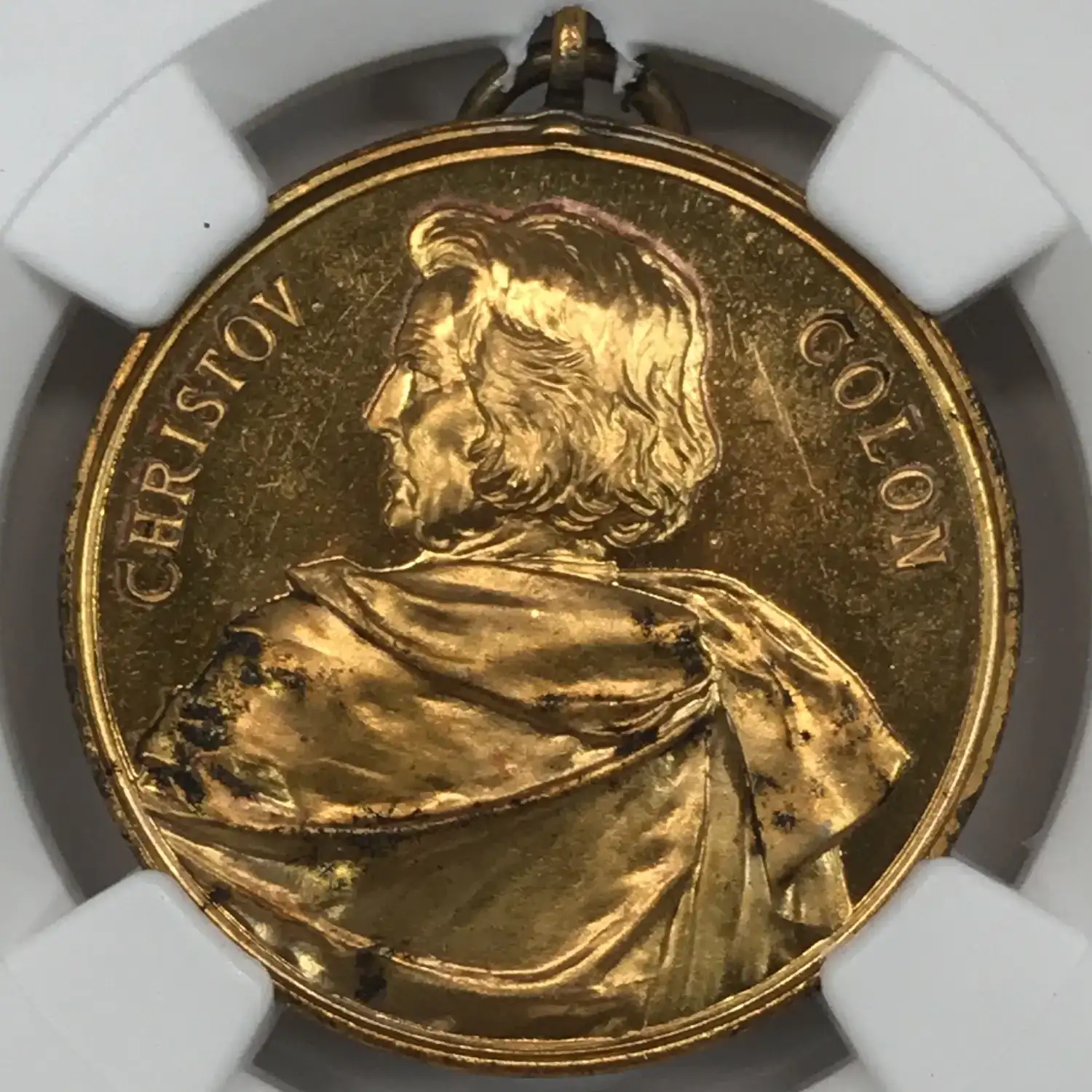 1892 Medal NGC MS-63 DPL E-224 GILT CHRISTOV COLON WORLD'S COLUMBIAN ...