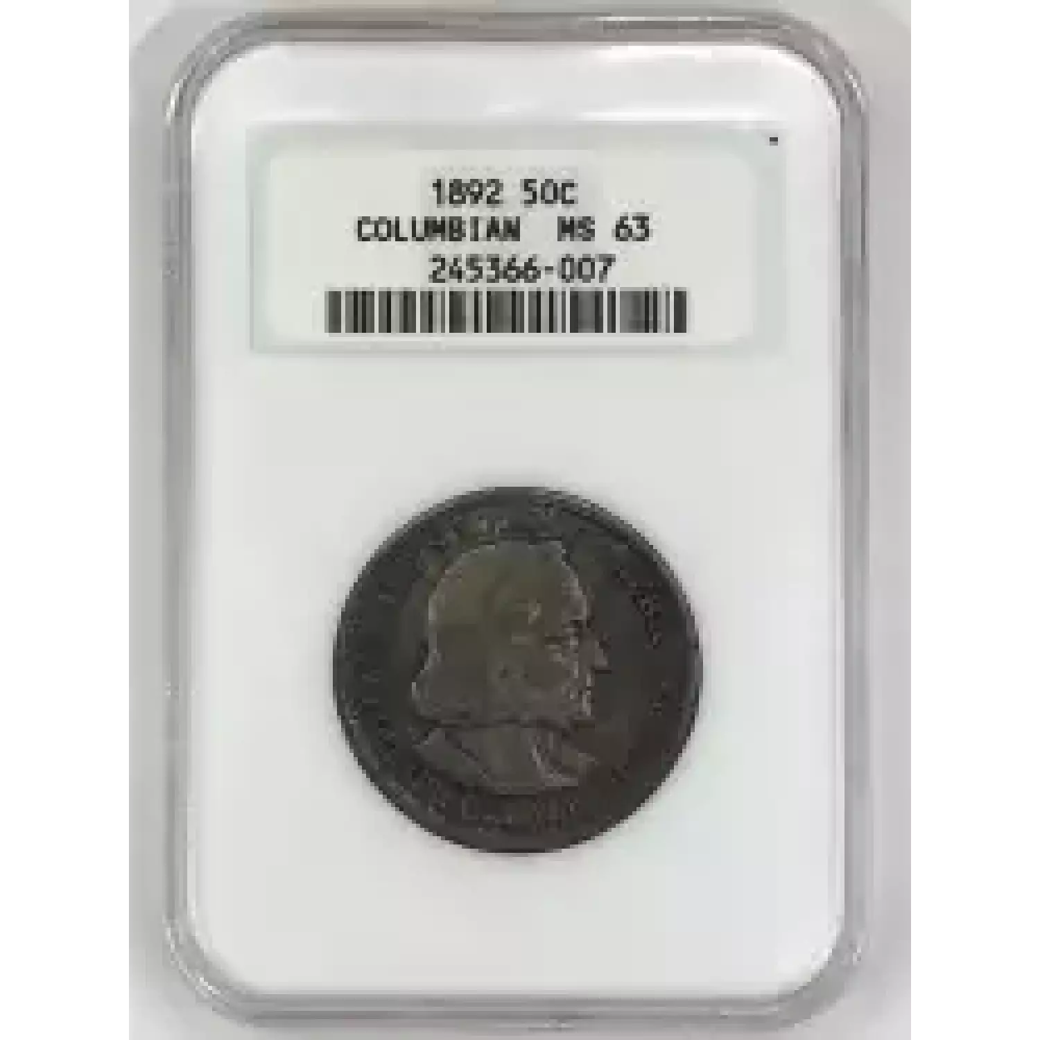 1892 World's Columbian Exposition Commemorative Half Dollar NGC MS-63 ...