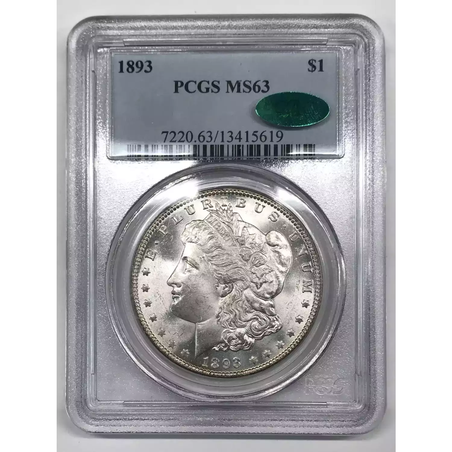 1893 Morgan Silver Dollar PCGS MS-63 CAC - Old Pueblo Coin