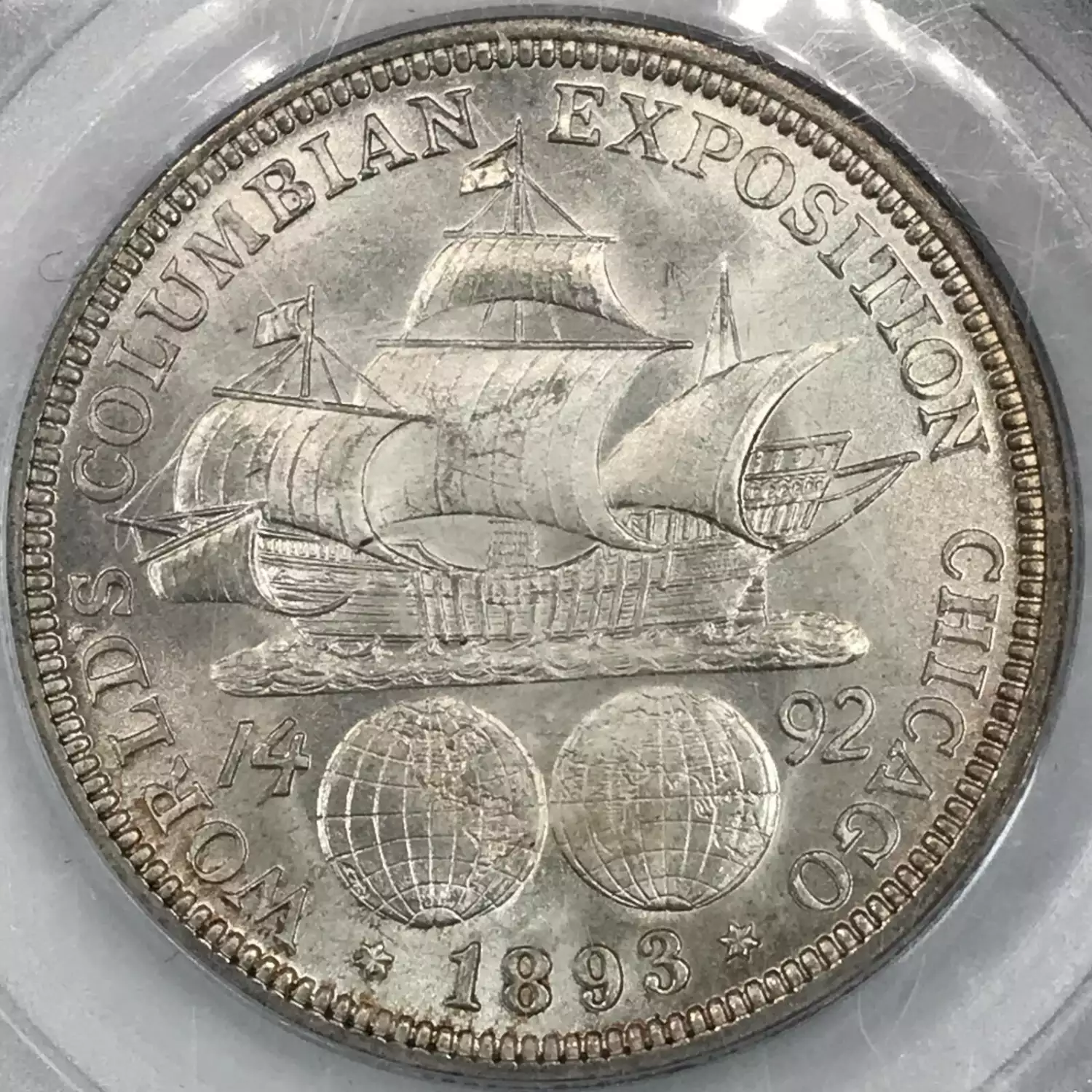 1893 World's Columbian Exposition Commemorative Half Dollar PCGS MS-63 ...