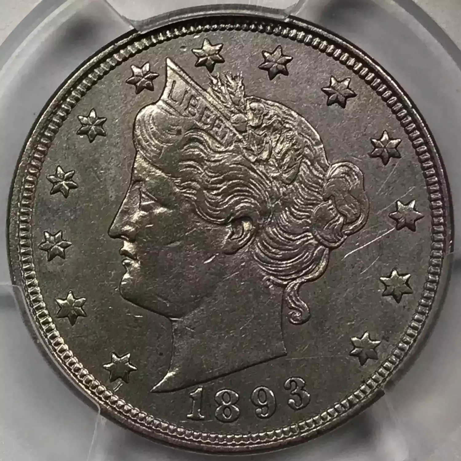 1893 Liberty Head V Nickel PCGS Genuine - XF Details (92 - Cleaned ...