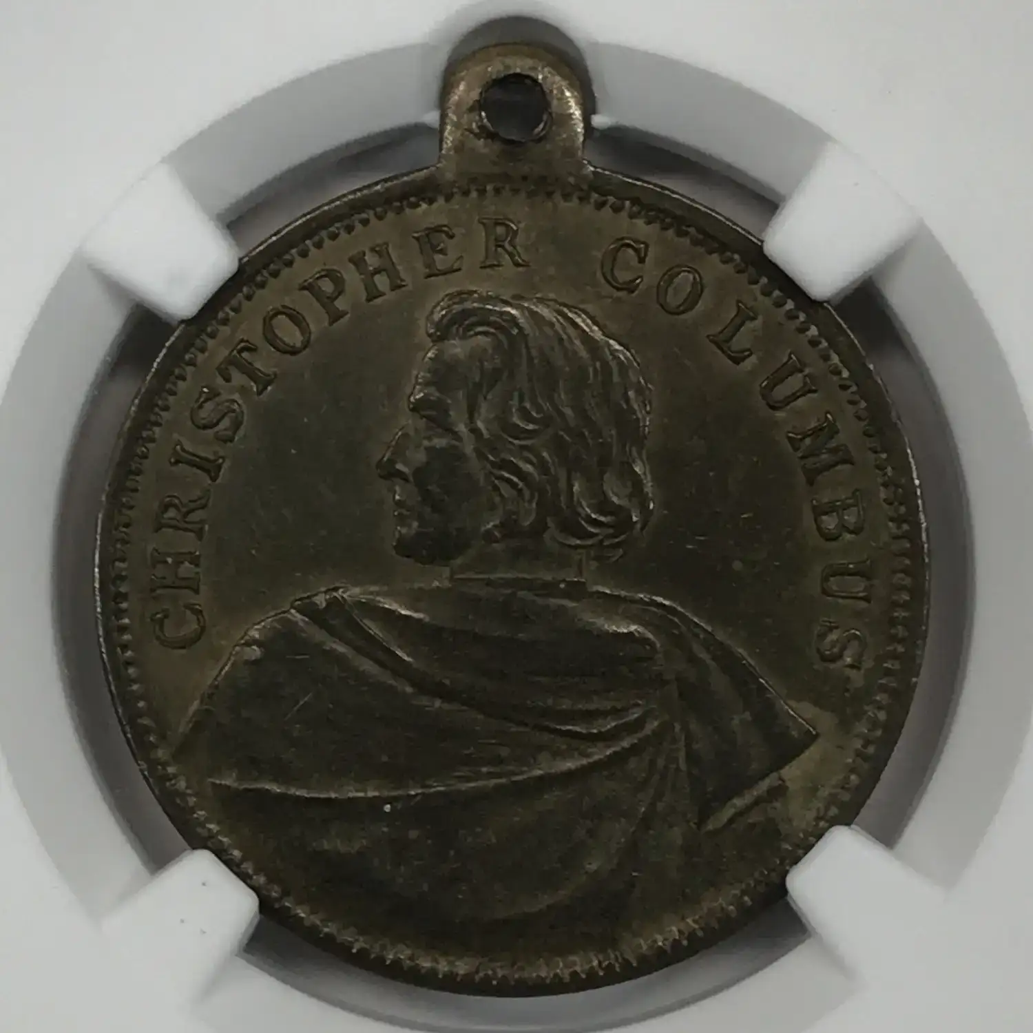 1893 Medal NGC MS-62 E-24 CHRISTOPHER COLUMBUS WORLD'S COLUMBIAN EXPO ...
