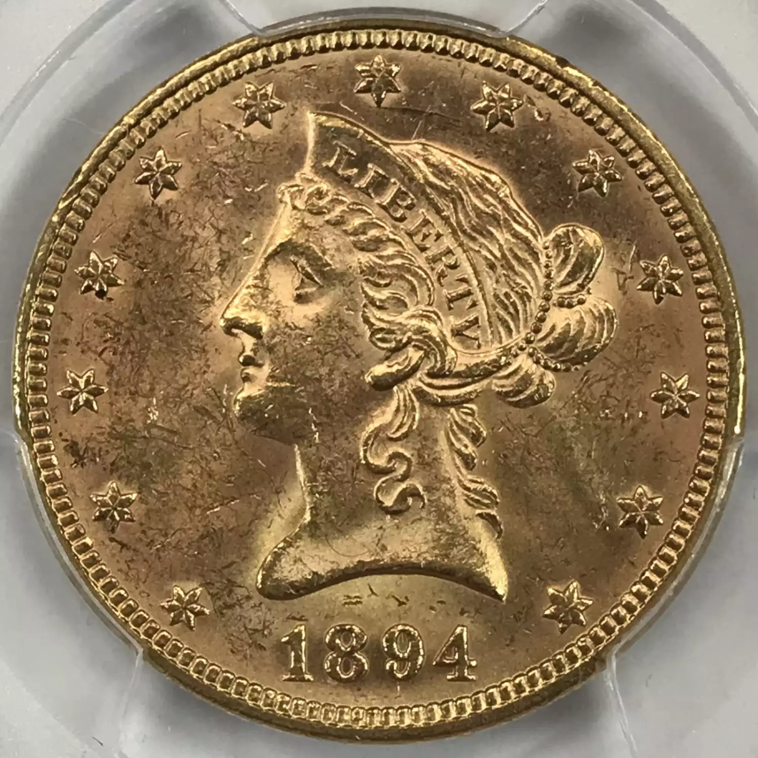 1894 $10 Gold Liberty Head Eagle PCGS MS-62 - Old Pueblo Coin