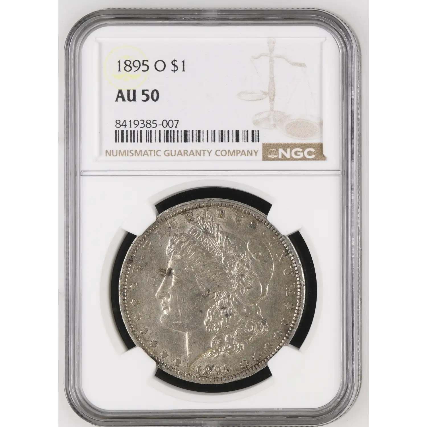 1895-O Morgan Silver Dollar NGC AU-50 - Old Pueblo Coin