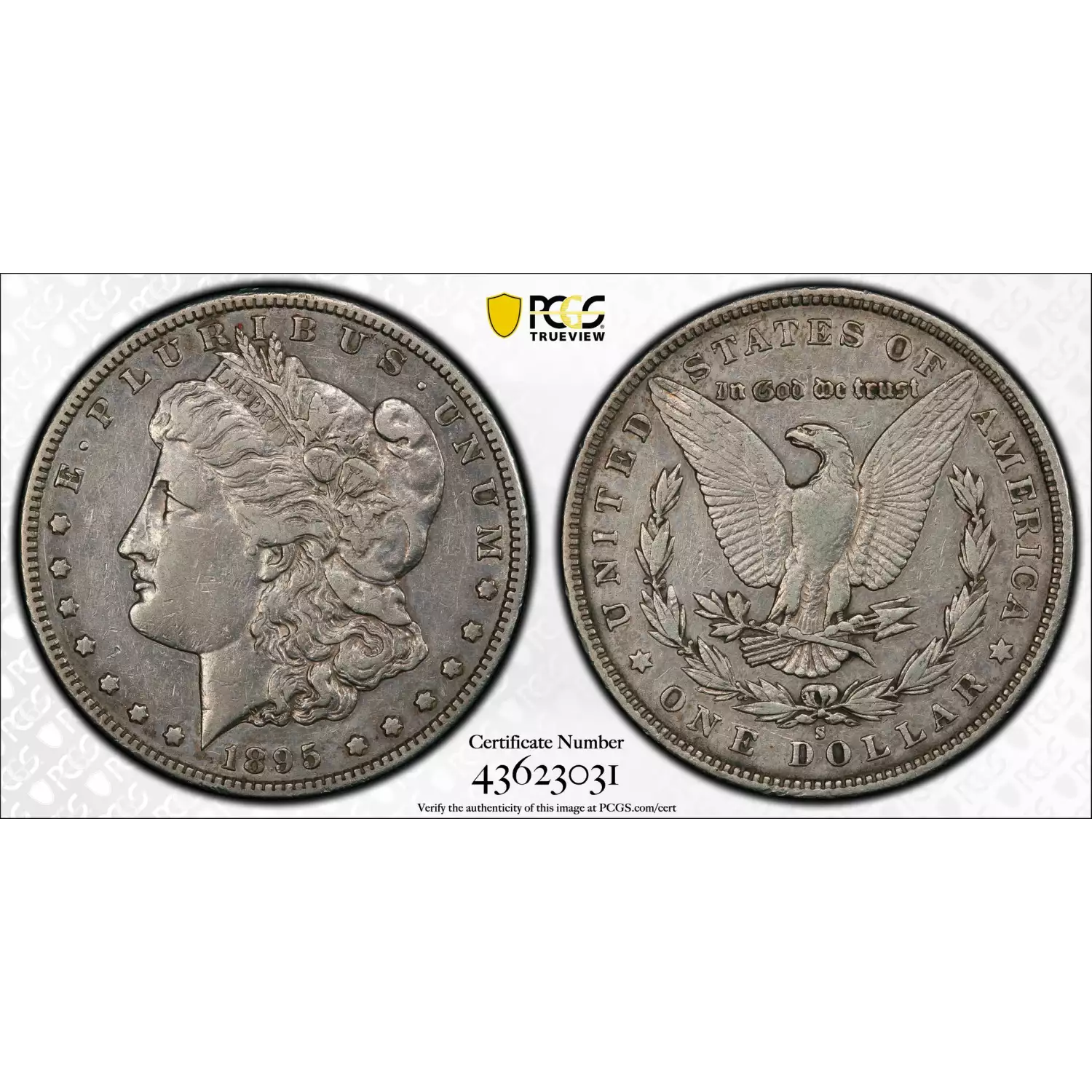 1895-S Morgan Silver Dollar PCGS XF-40 - Old Pueblo Coin