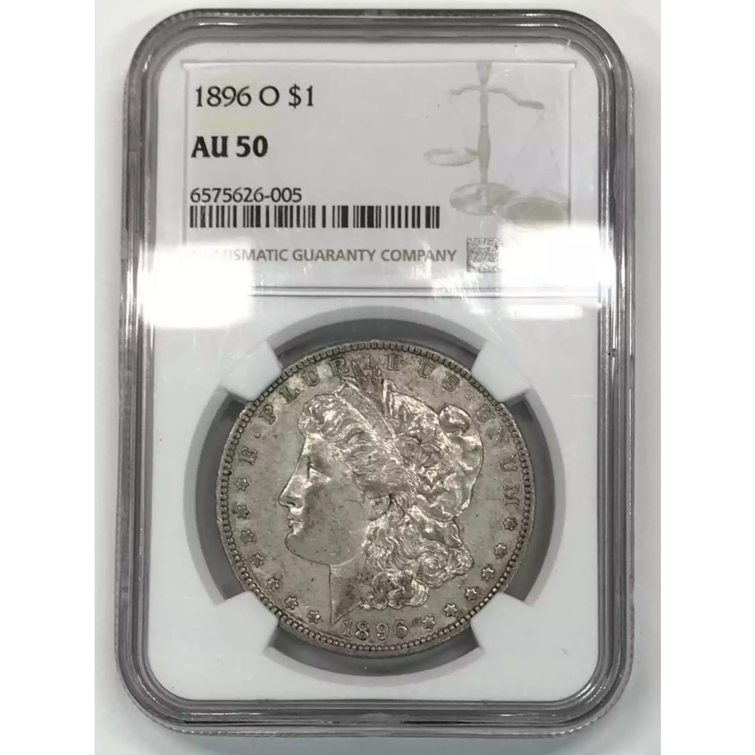 1896-O Morgan Silver Dollar NGC AU-50 - Old Pueblo Coin