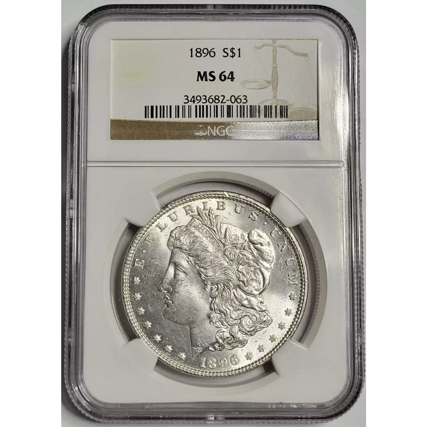 1896 Morgan Silver Dollar NGC MS-64 - Old Pueblo Coin