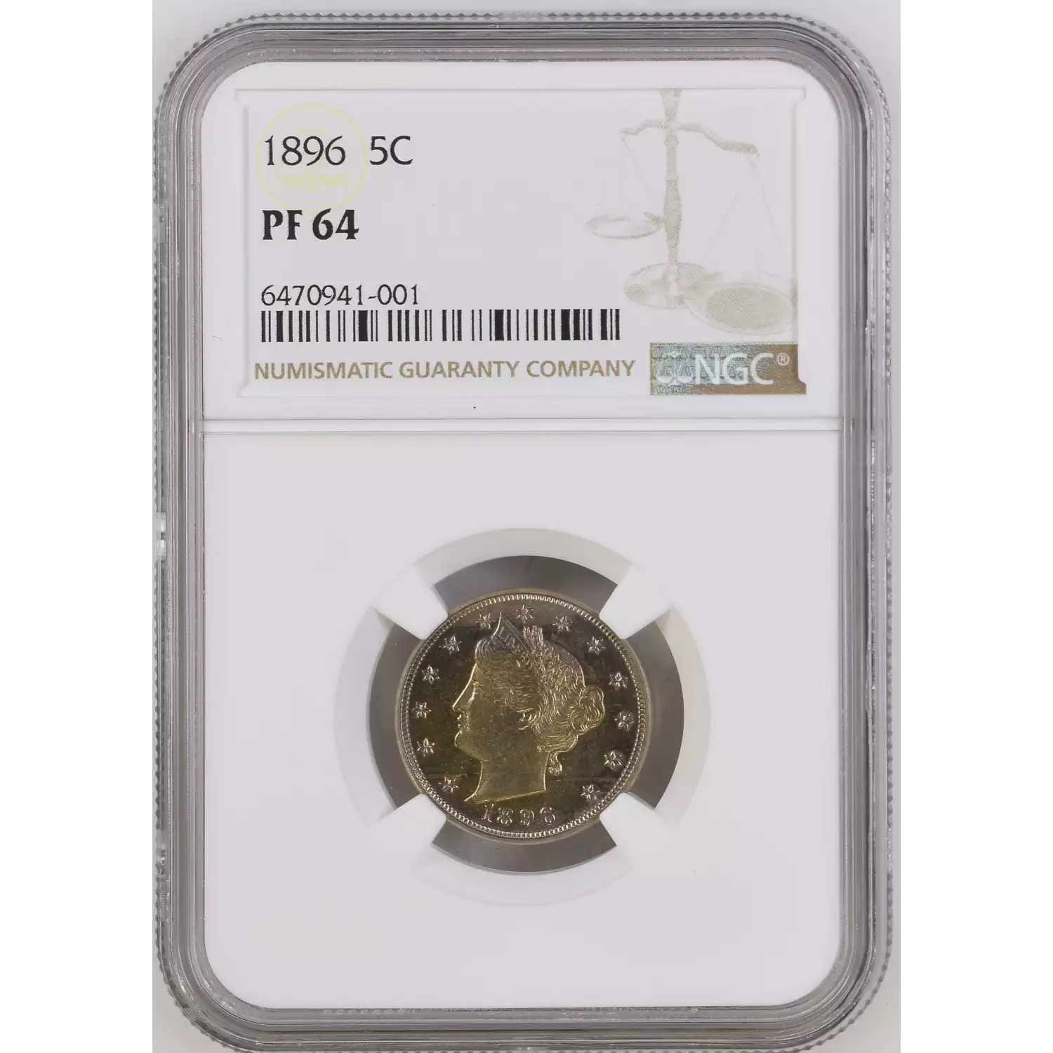 1896 Liberty Head V Nickel NGC PF-64 - Old Pueblo Coin