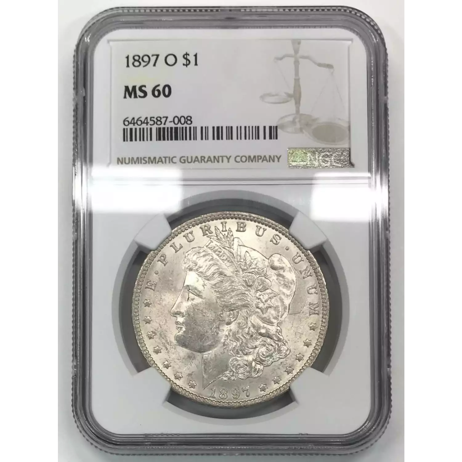 1897-O Morgan Silver Dollar NGC MS-60 - Old Pueblo Coin