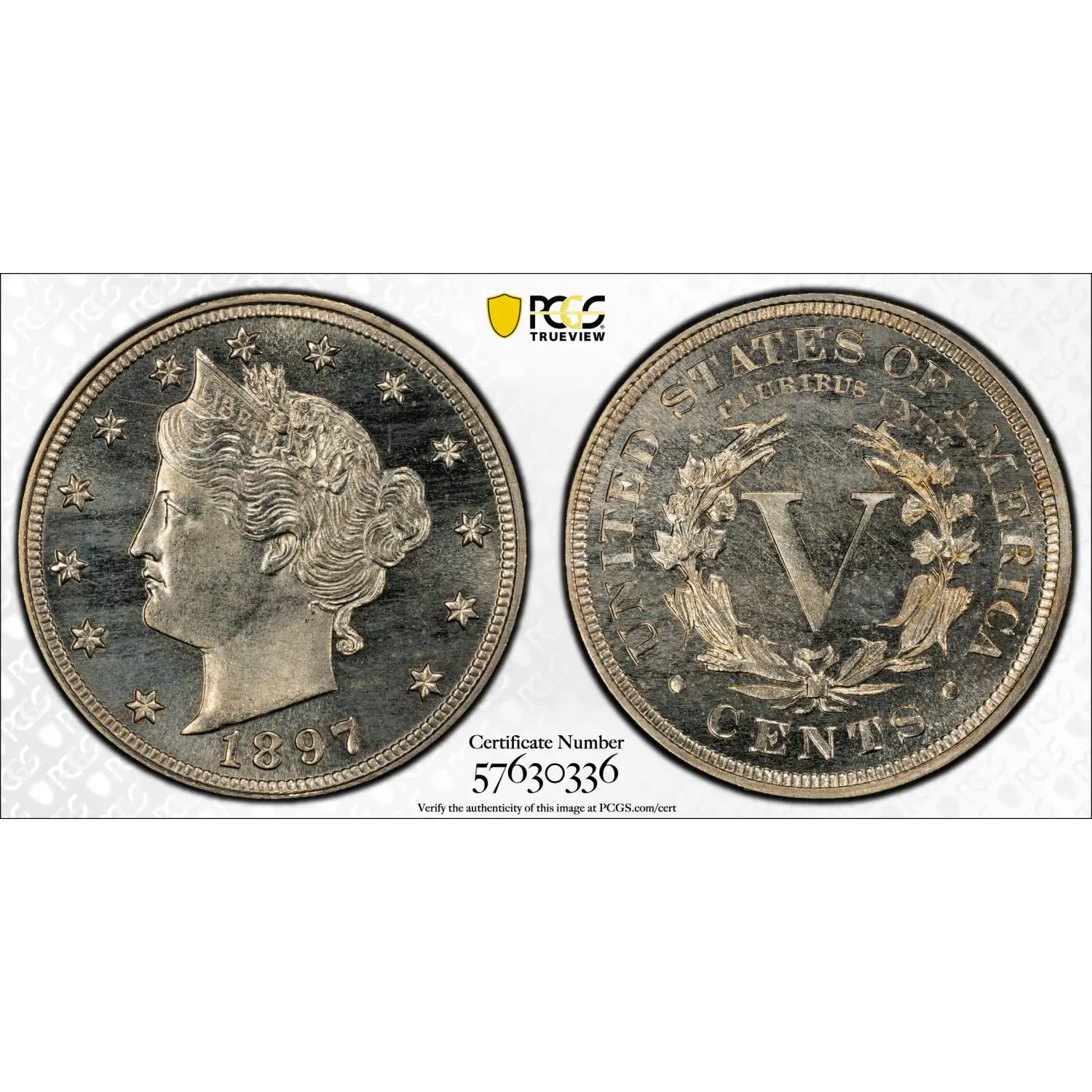 1897 Liberty Head V Nickel PCGS PR-64 - Old Pueblo Coin