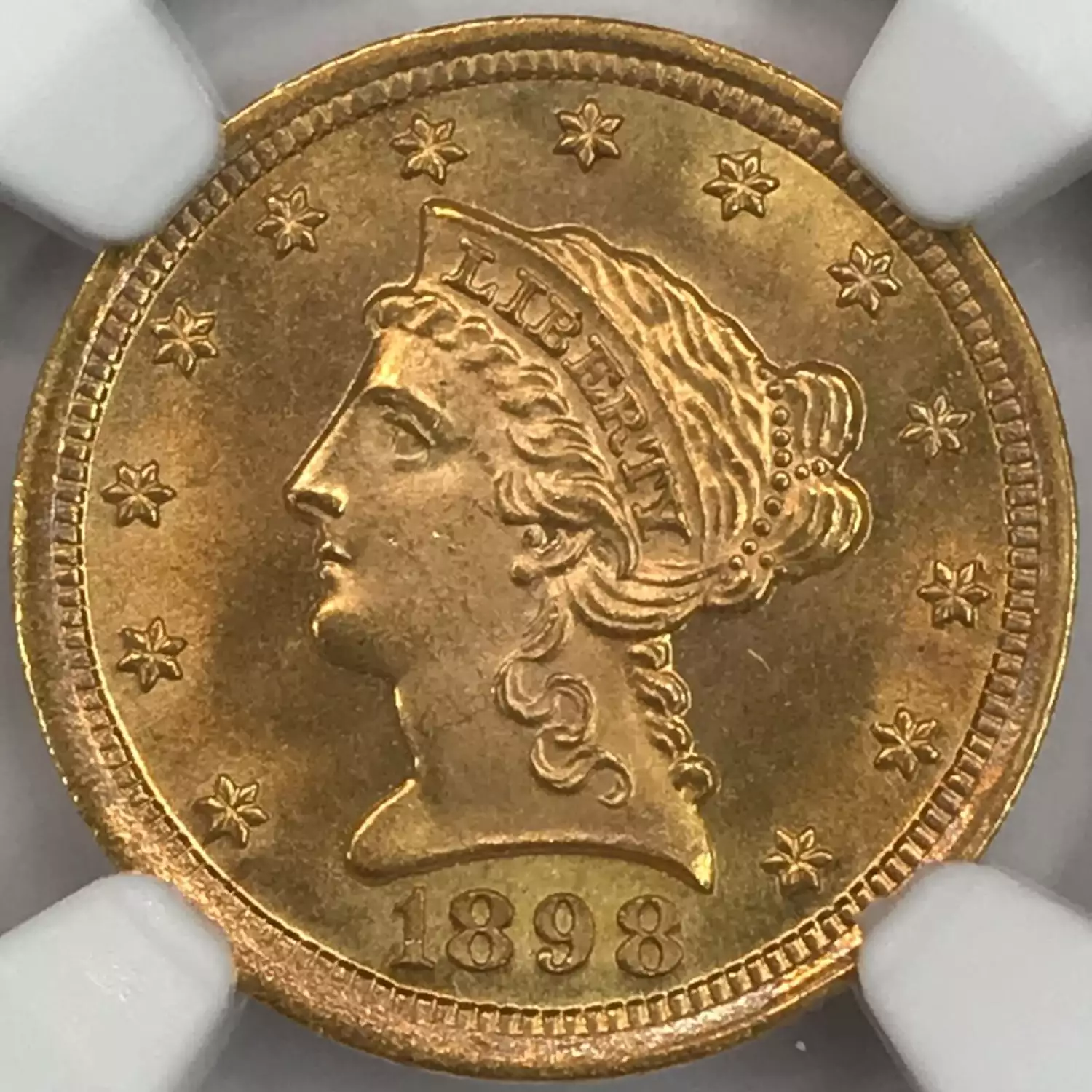 1898 $2.50 Gold Liberty Head Quarter Eagle NGC MS-65 - Old Pueblo Coin