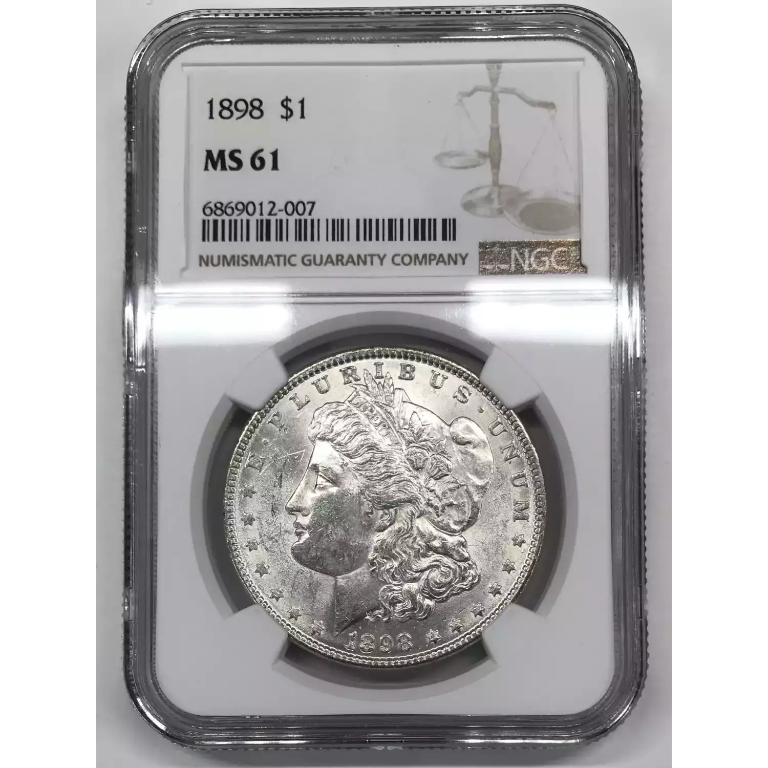 1898 Morgan Silver Dollar NGC MS-61 - Old Pueblo Coin