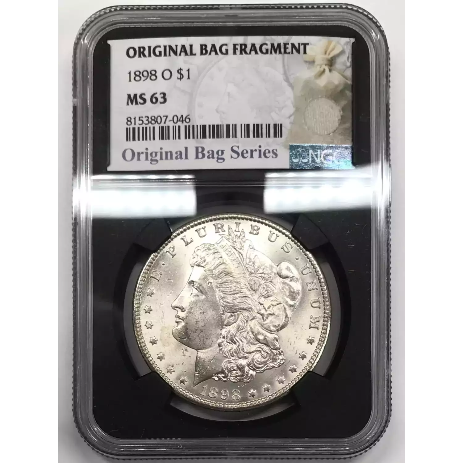 1898-O Morgan Silver Dollar NGC MS-63 Original Bag Fragment Series - Old Pueblo Coin
