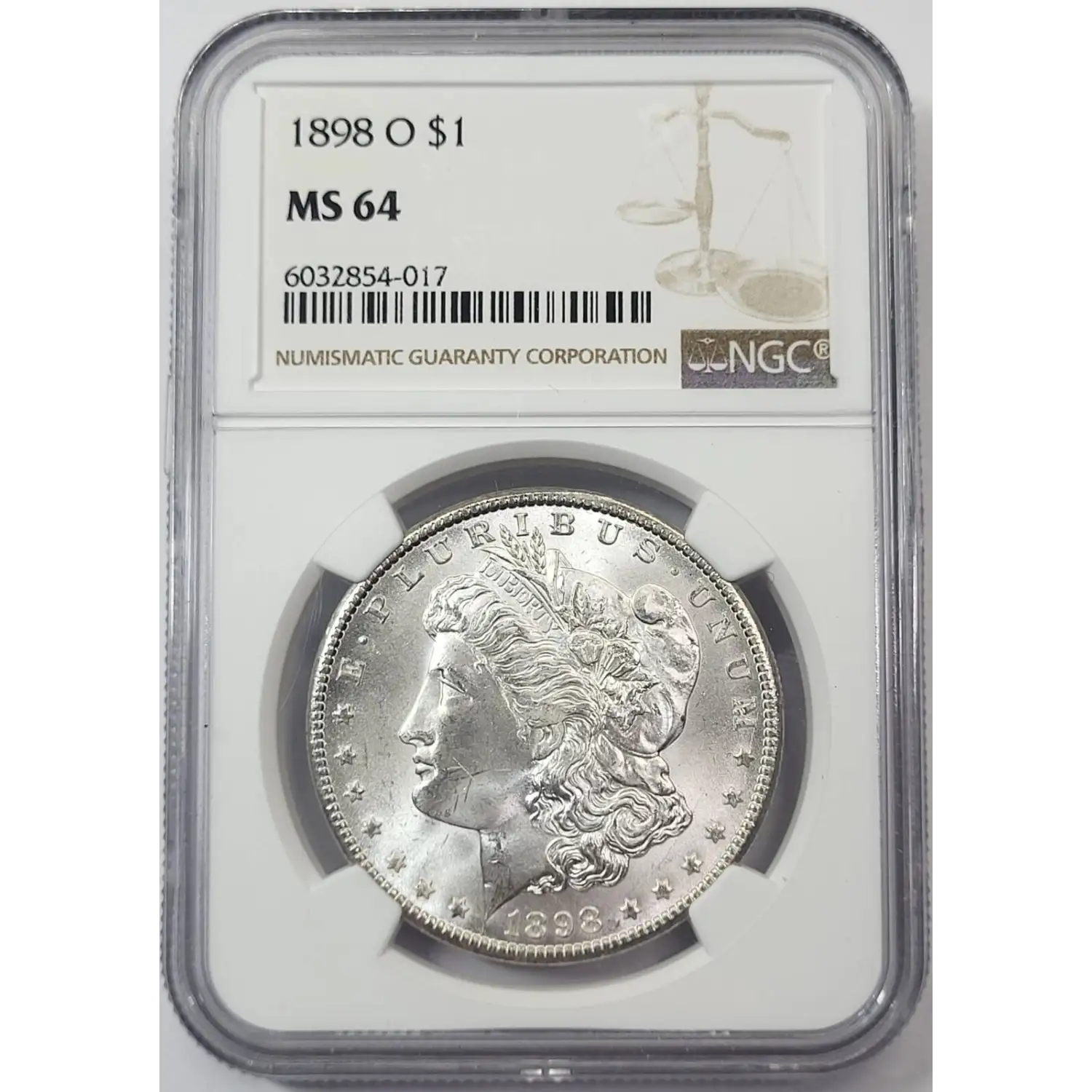 1898-O Morgan Silver Dollar NGC MS-64 - Old Pueblo Coin