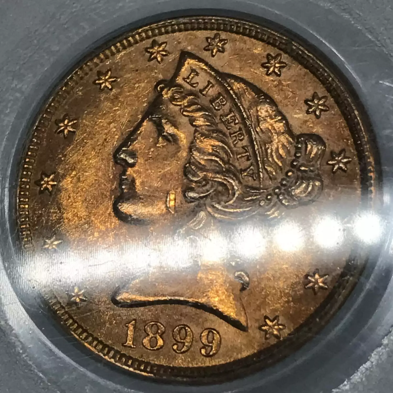 1899 $5 Gold Liberty Head Quarter Eagle PCGS MS-60 - Old Pueblo Coin