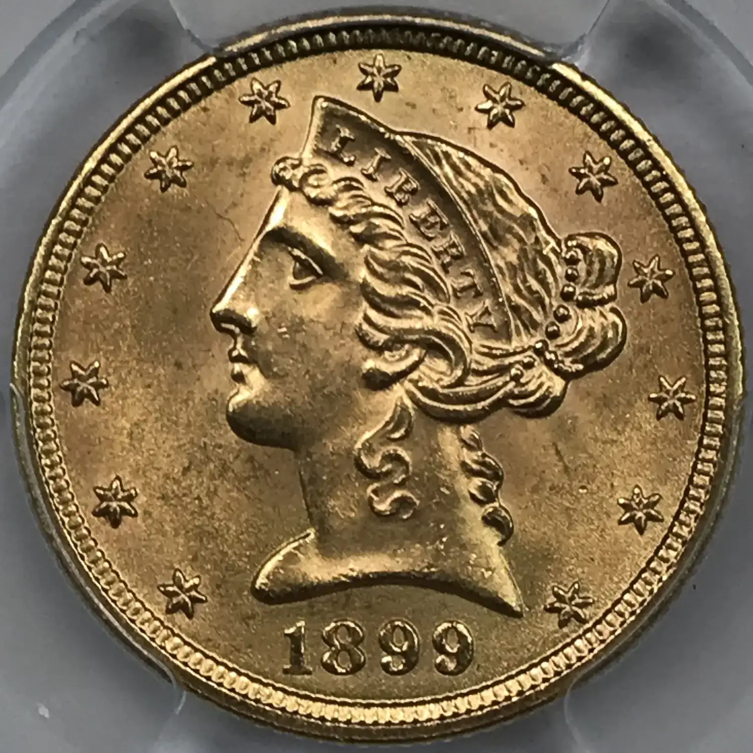 1899 $5 Gold Liberty Head Half Eagle PCGS MS-64 - Old Pueblo Coin