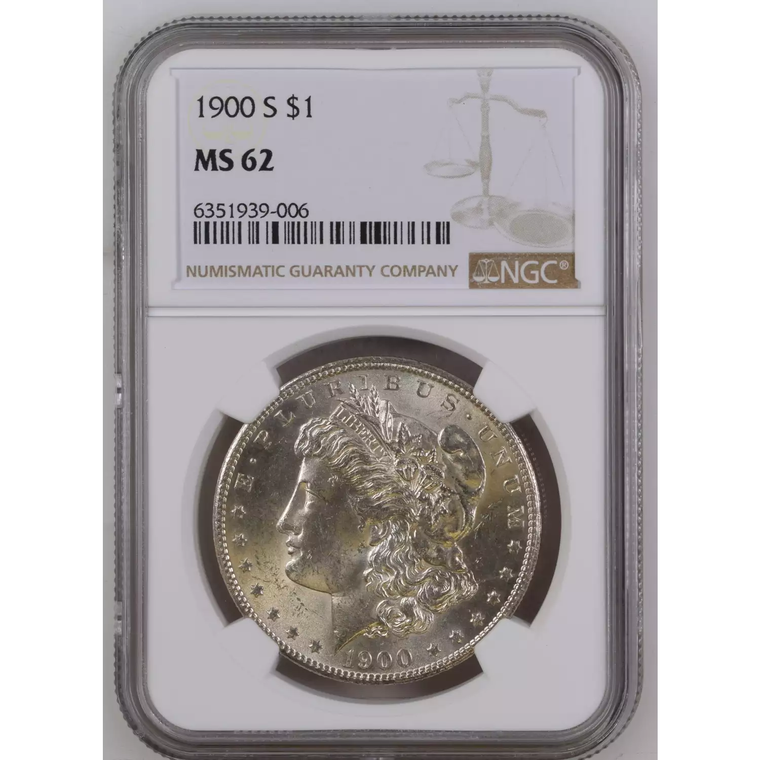 1900-S Morgan Silver Dollar NGC MS-62 - Old Pueblo Coin