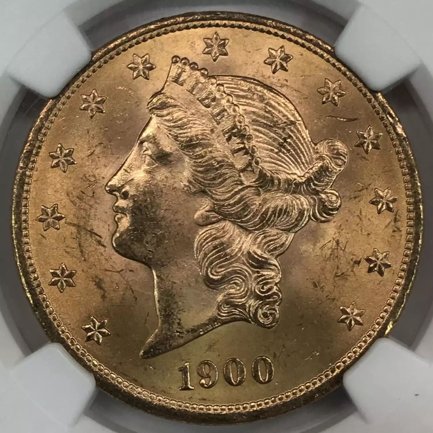 1900 Liberty Head $20 Gold Double Eagle NGC MS-63 - Old Pueblo Coin