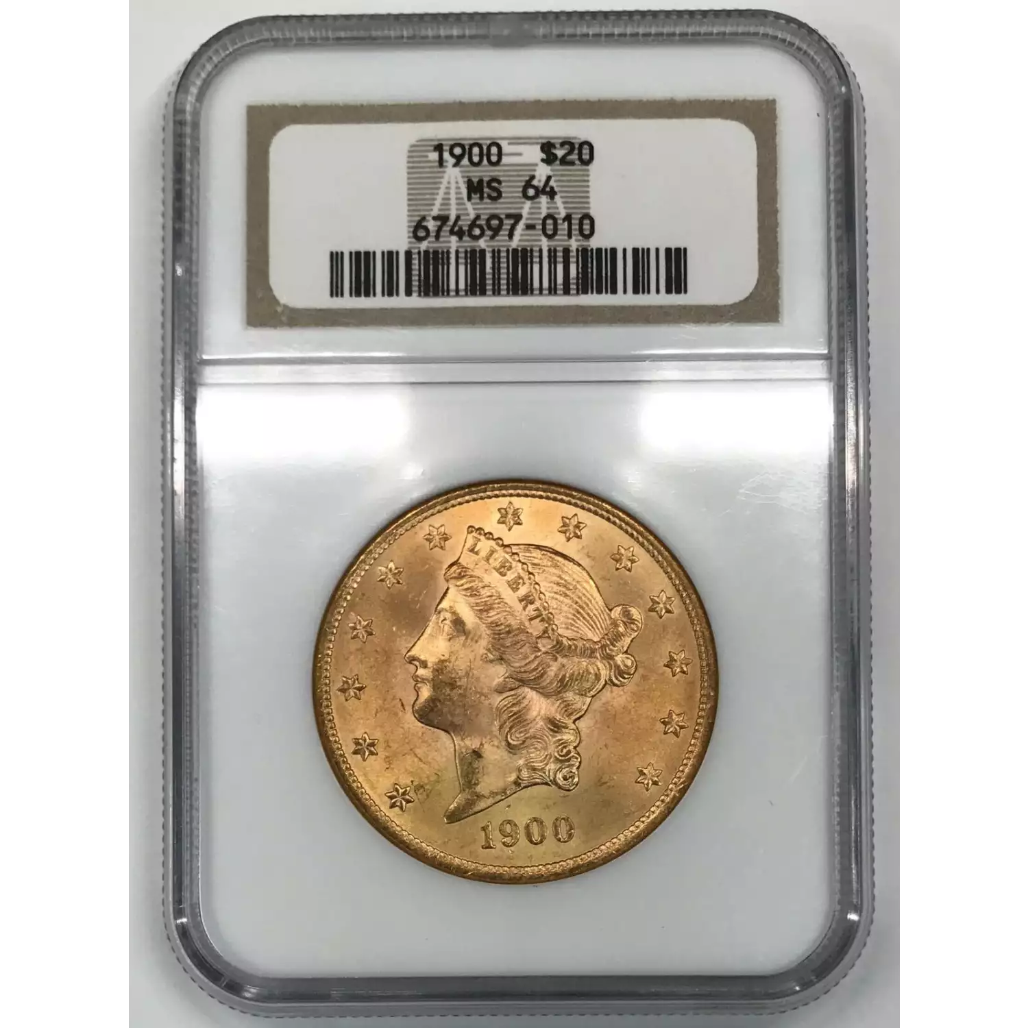 1900 Liberty Head $20 Gold Double Eagle NGC MS-64 - Old Pueblo Coin