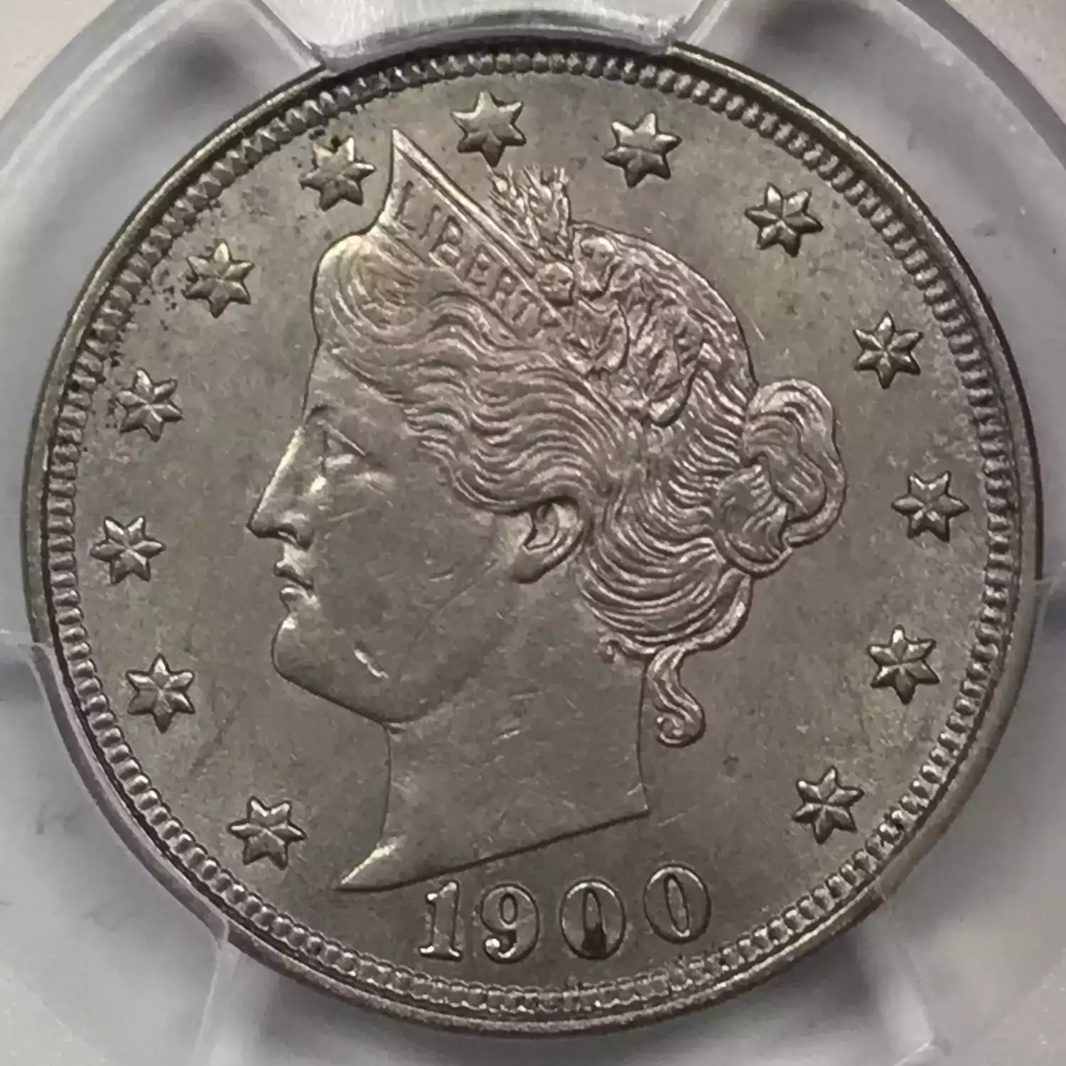 1900 Liberty Head V Nickel PCGS AU-58 - Old Pueblo Coin
