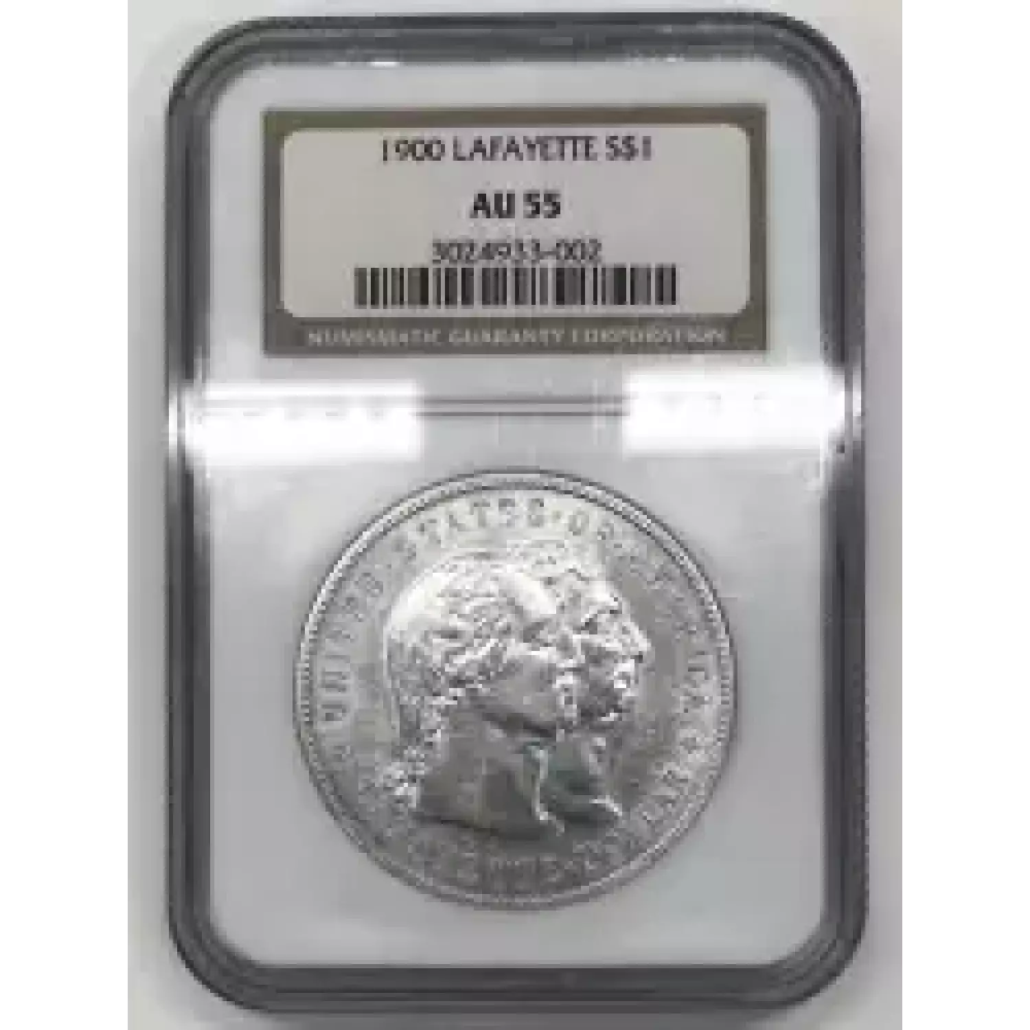 1900 Lafayette Commemorative Silver Dollar NGC AU-55 LAFAYETTE - Old ...