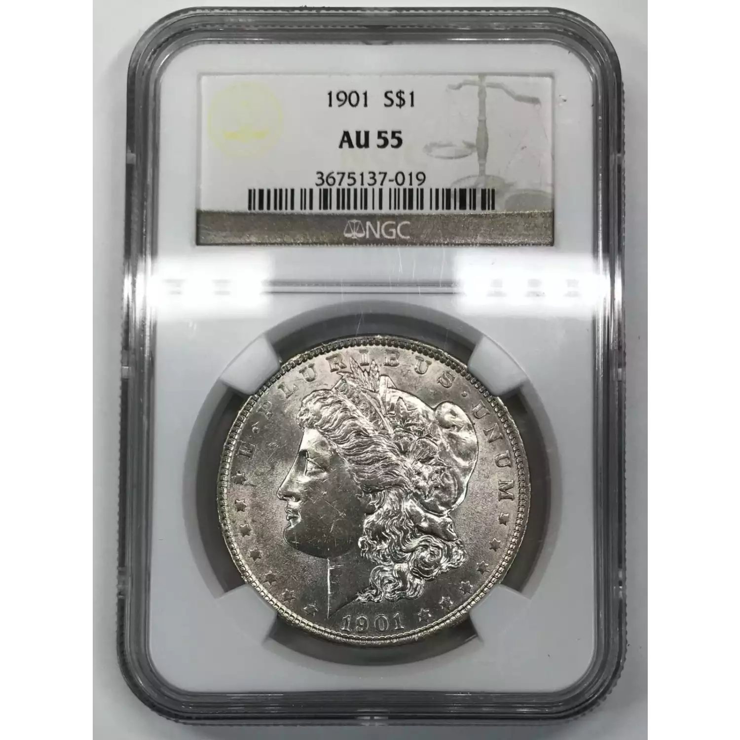 1901 Morgan Silver Dollar NGC AU-55 - Old Pueblo Coin
