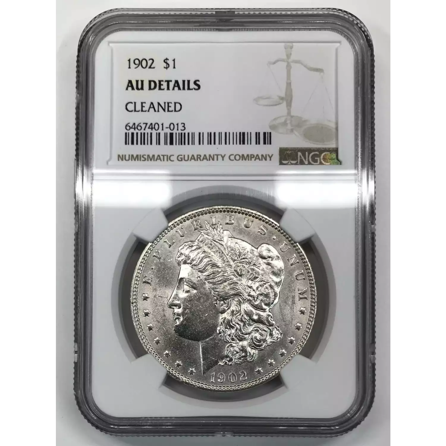 1902 Morgan Silver Dollar NGC AU-Details - Old Pueblo Coin