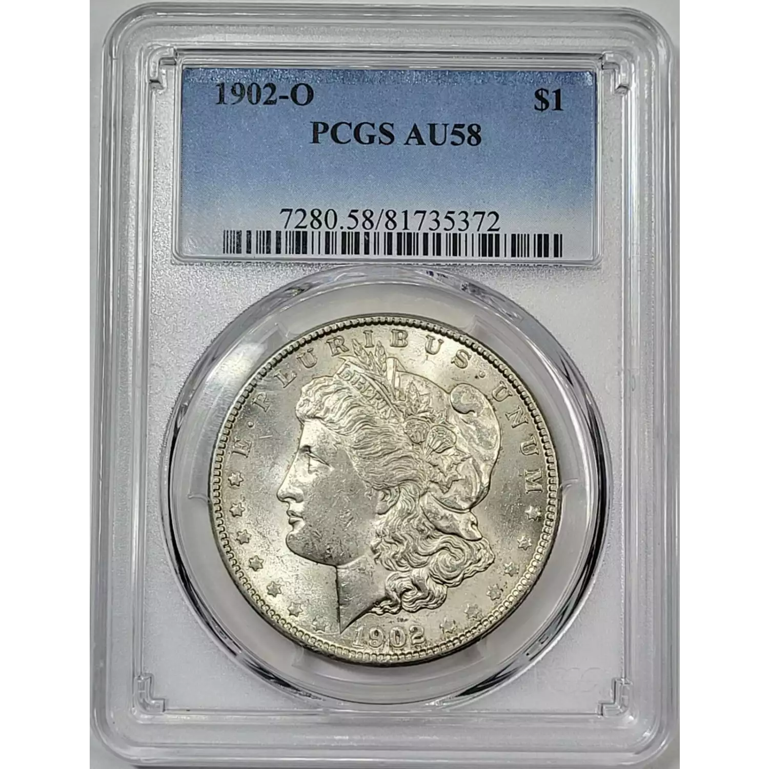1902-O Morgan Silver Dollar PCGS AU-58 - Old Pueblo Coin