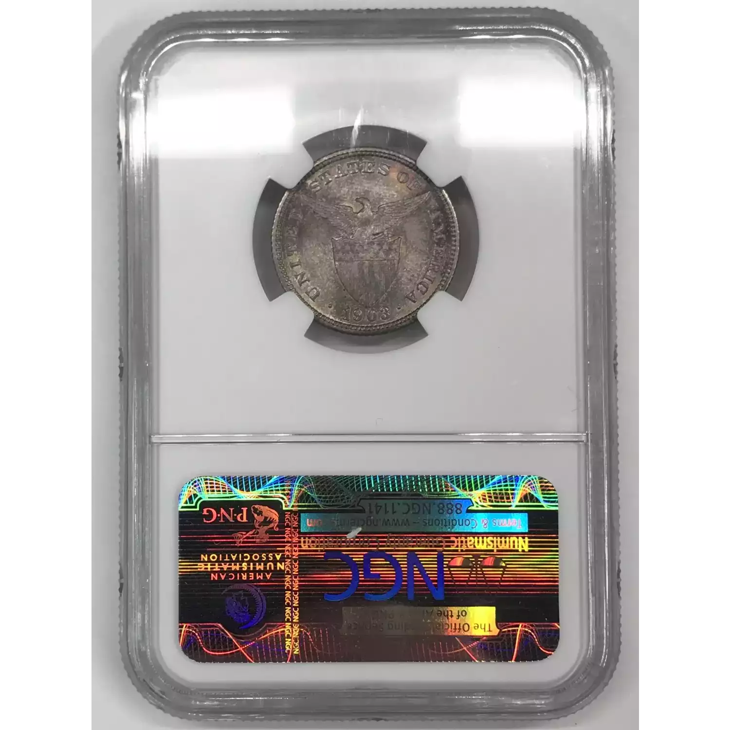 1903 US Philippines Silver 20 Centavos NGC MS-65 - Old Pueblo Coin