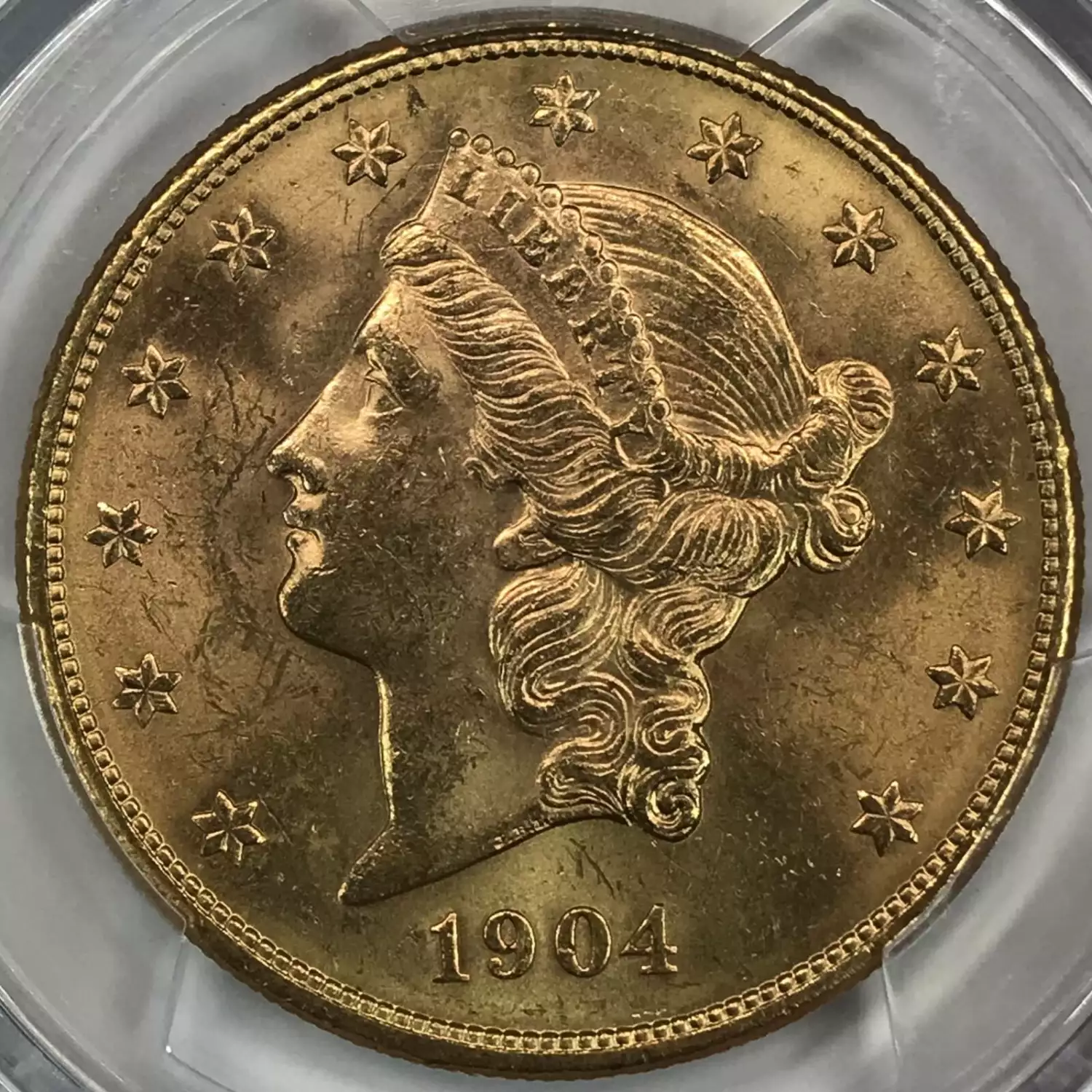 1904-S Liberty Head $20 Gold Double Eagle PCGS MS-62 - Old Pueblo Coin