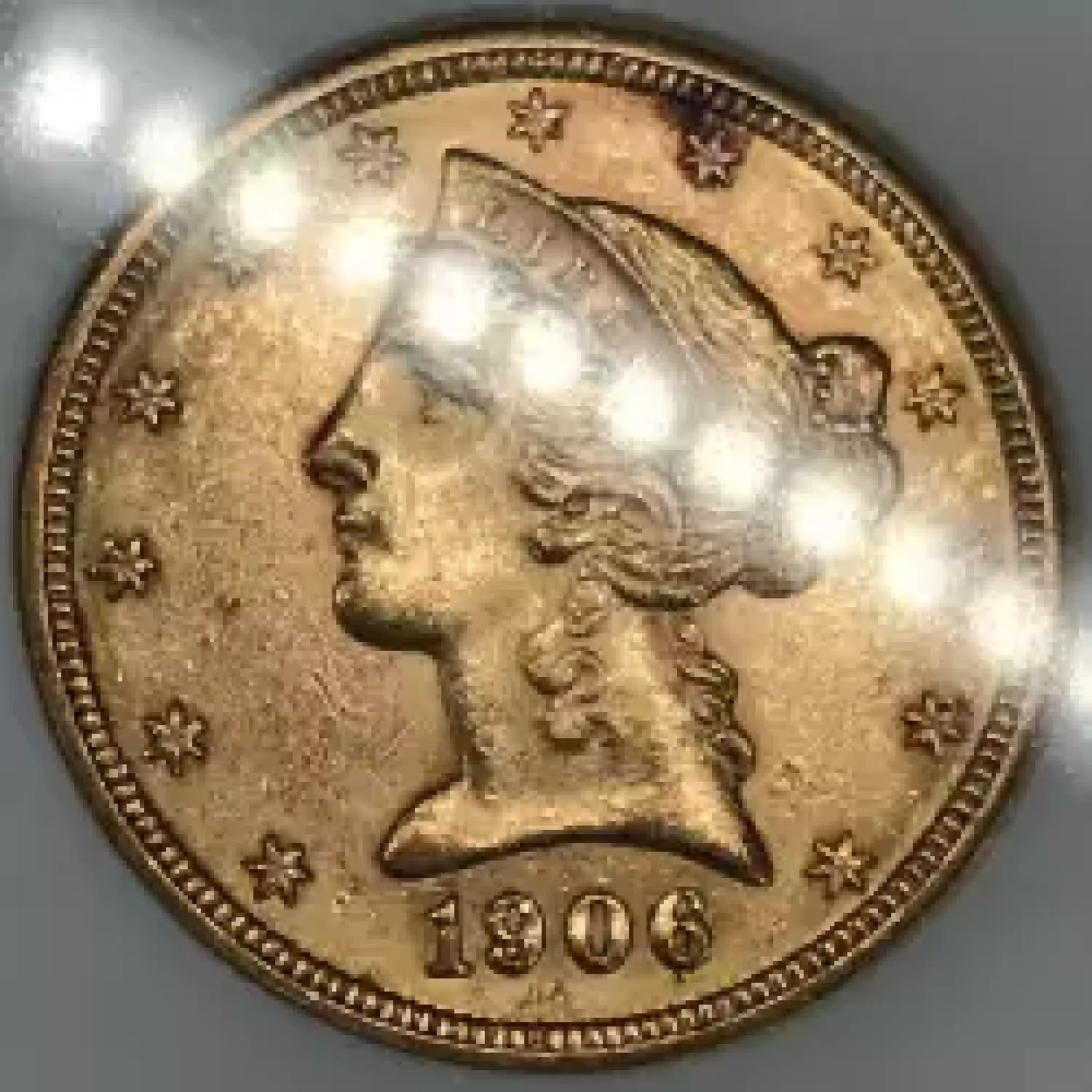 1906 $5 Gold Liberty Head Half Eagle NGC MS-61 - Old Pueblo Coin