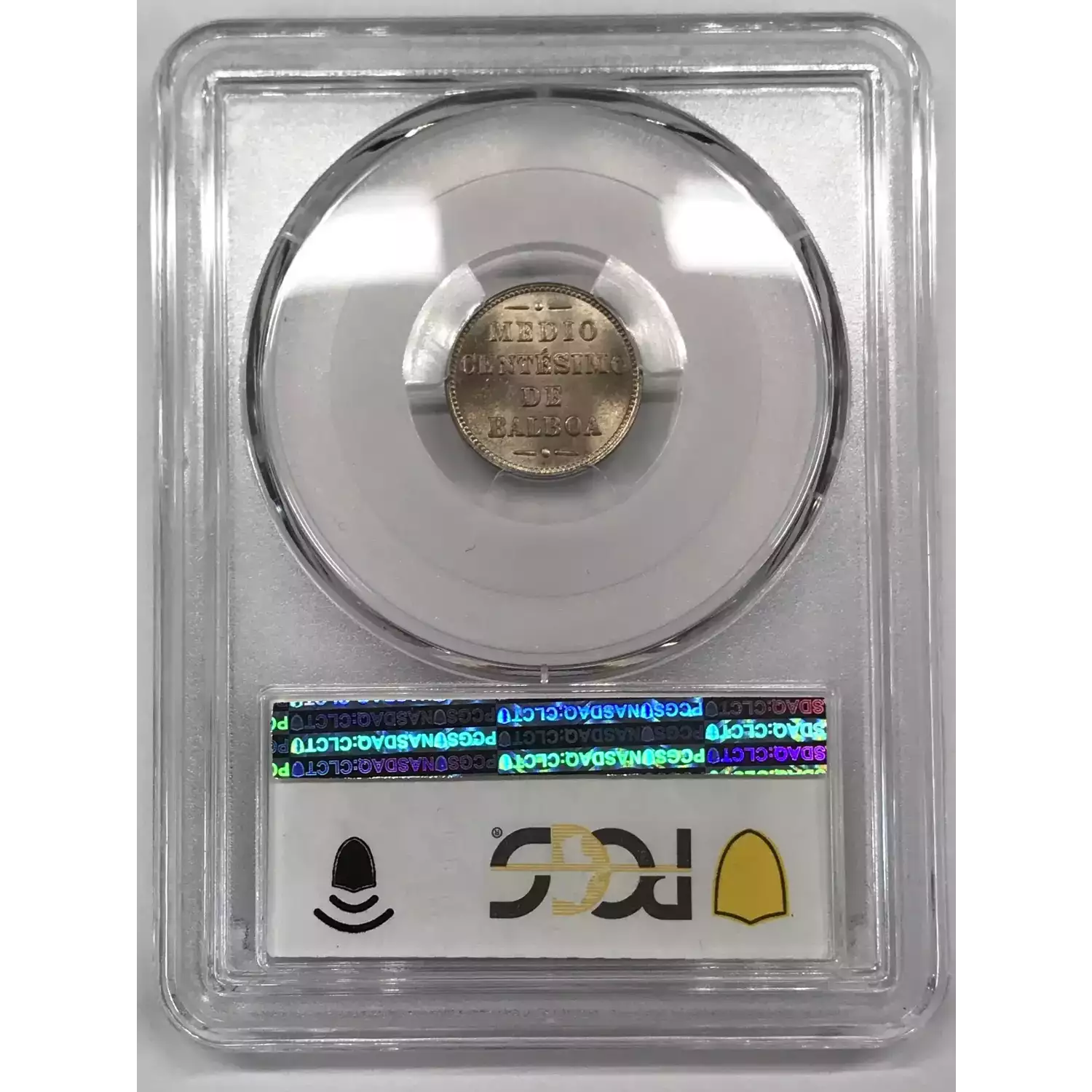 1907 PANAMA Copper-Nickel 1/2 CENTESIMO PCGS MS-64 Doubled Die Reverse ...