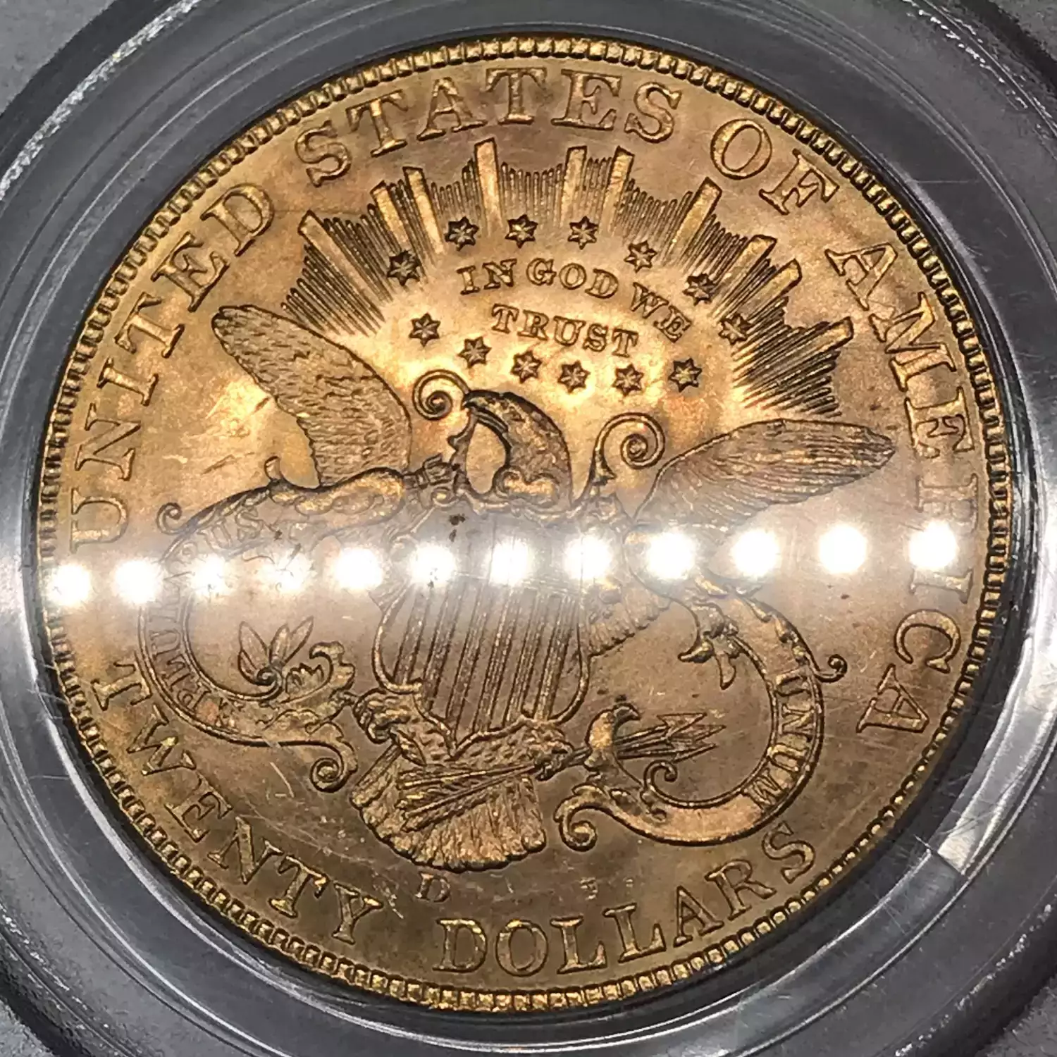 1907-D Liberty Head $20 Gold Double Eagle PCGS MS-65 - Old Pueblo Coin