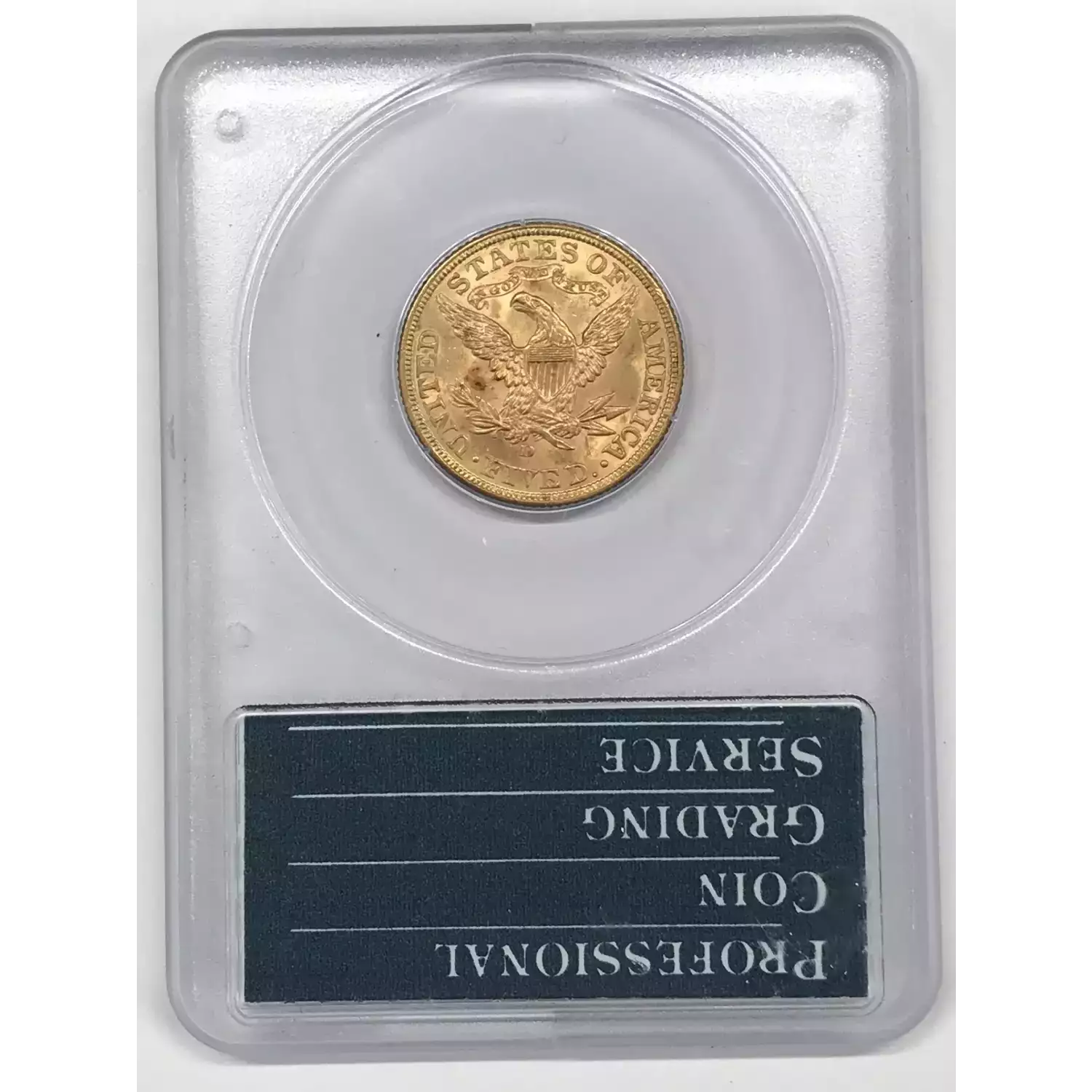 1907-D $5 Gold Liberty Head Half Eagle PCGS MS-60 CAC Gold - Old Pueblo Coin
