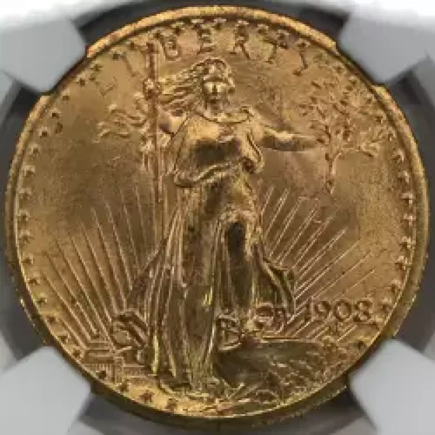 1908 Saint Gaudens $20 Gold Double Eagle NGC MS-65 No Motto - Old ...
