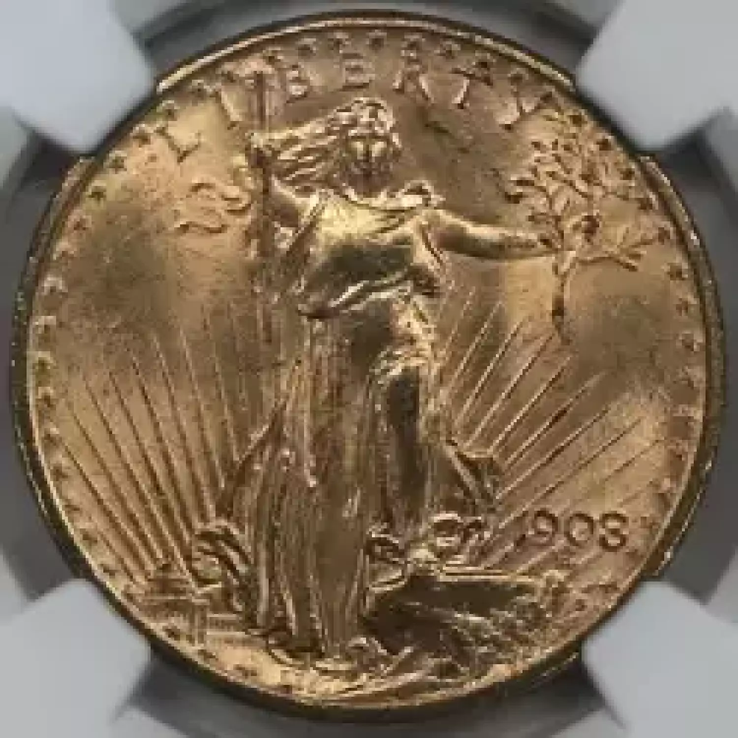1908 Saint Gaudens $20 Gold Double Eagle NGC MS-63 No Motto - Old ...