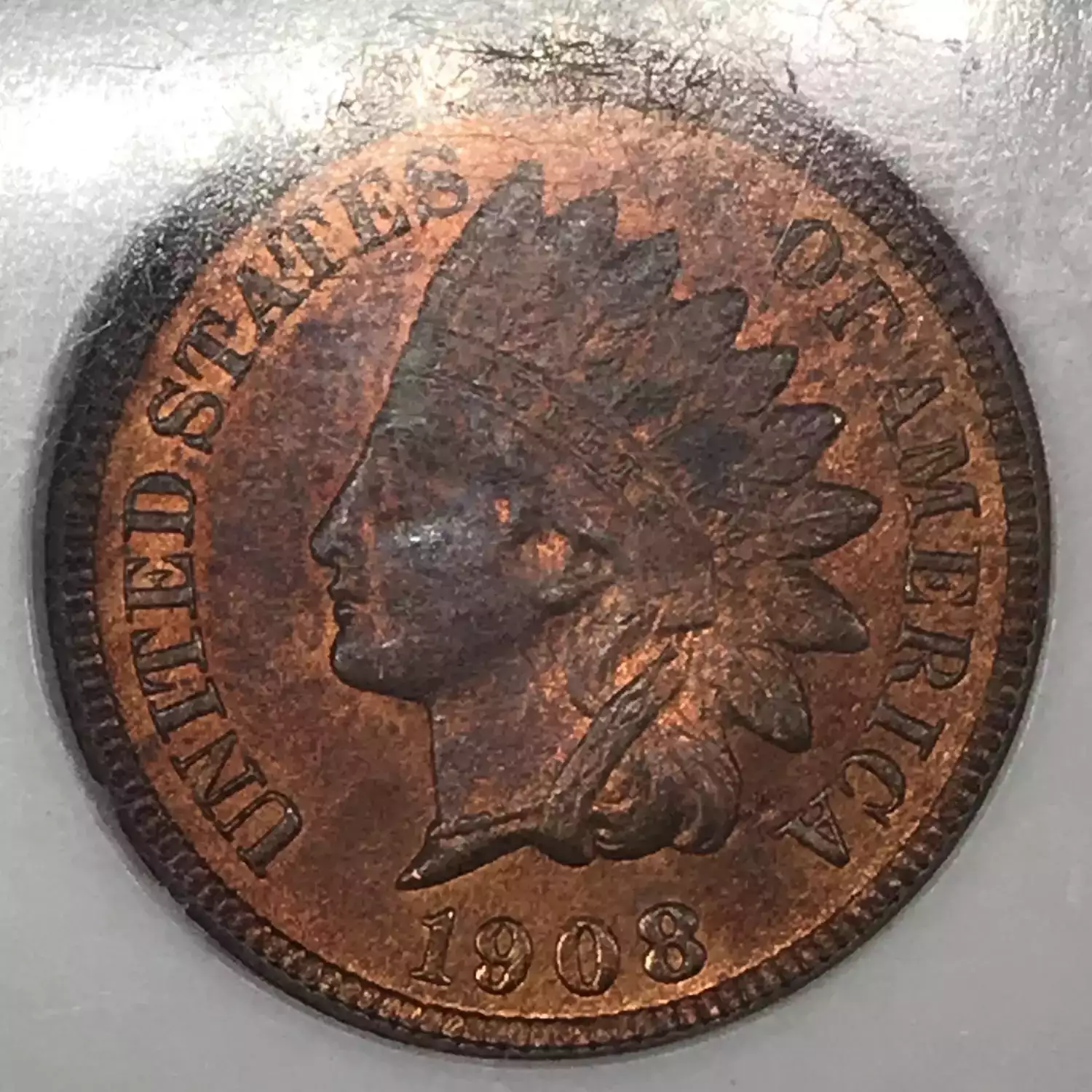 1908-S Indian Head Cent NGC MS-63 RB Eagle Eye Photo Seal CAC - Old ...