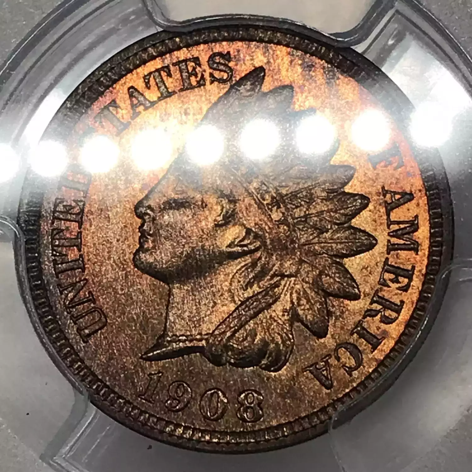 1908-S Indian Head Cent PCGS MS-66 RB CAC - Old Pueblo Coin