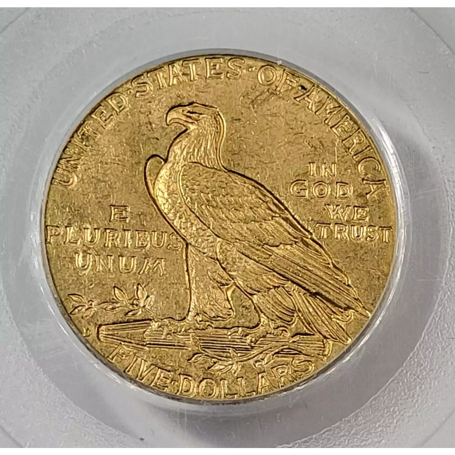 1909-D $5 Gold Indian Head Half Eagle PCGS MS-63 - Old Pueblo Coin