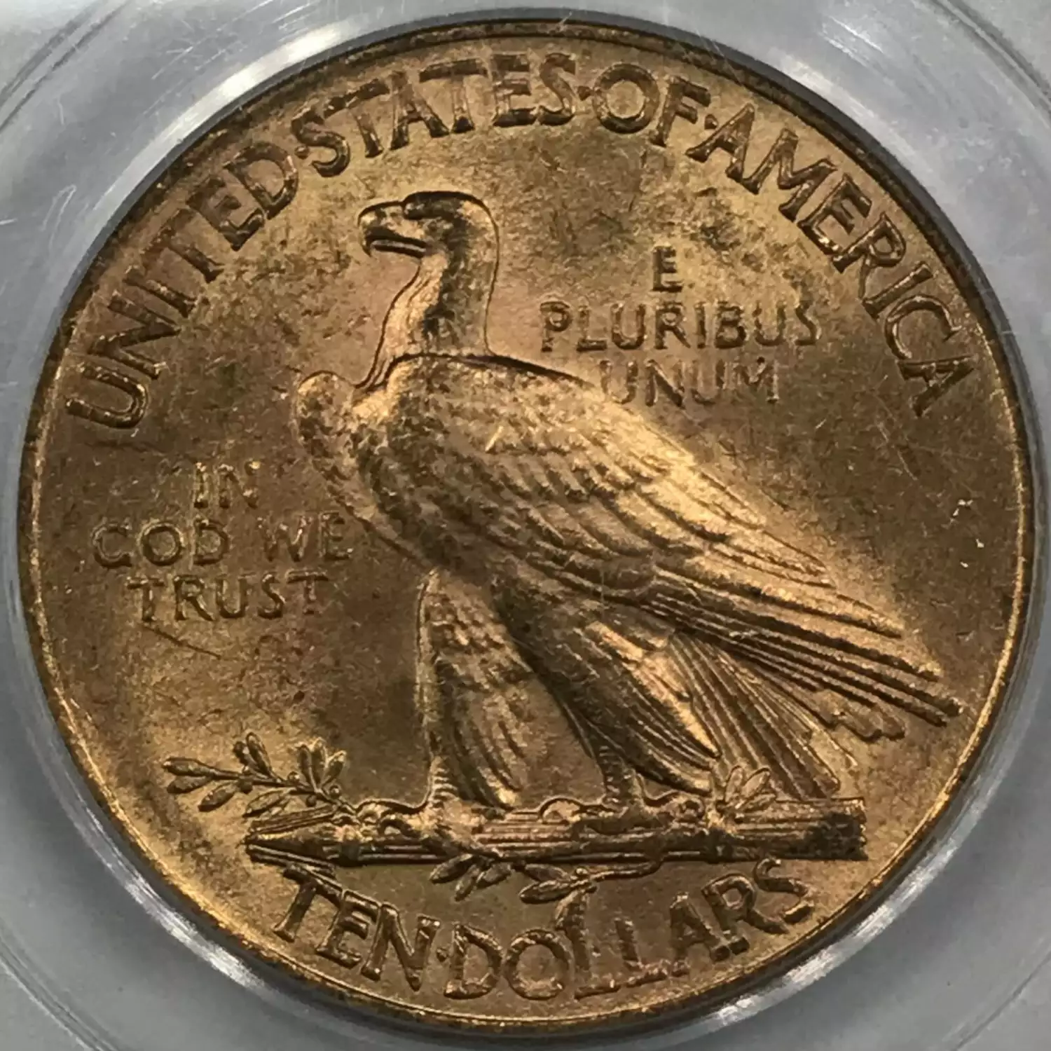 1911 $10 Gold Indian Head Eagle PCGS MS-62 - Old Pueblo Coin
