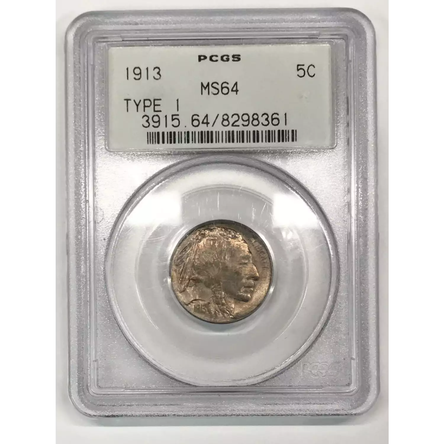 1913 Buffalo Nickel PCGS MS-64 Type 1 - Old Pueblo Coin