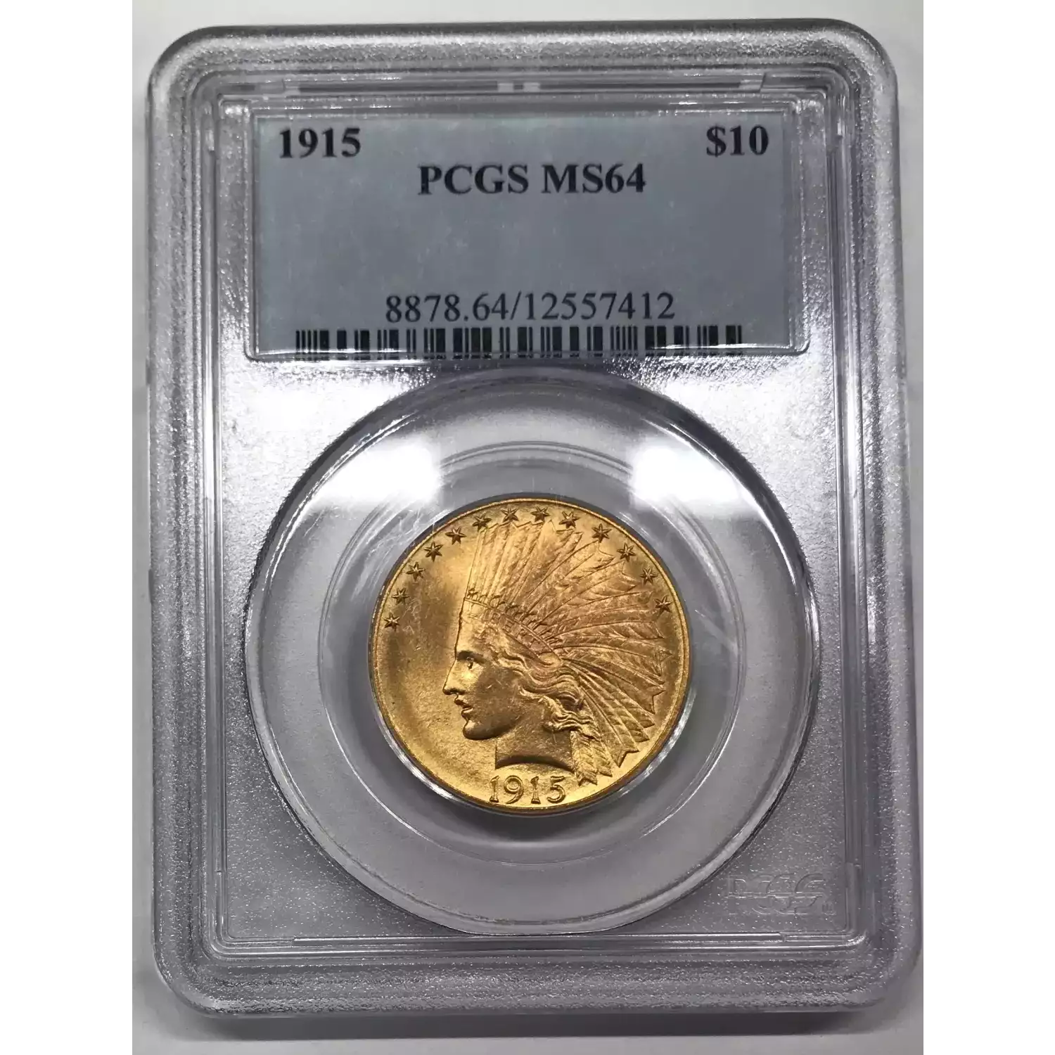 1915 $10 Gold Indian Head Eagle PCGS MS-64 - Old Pueblo Coin