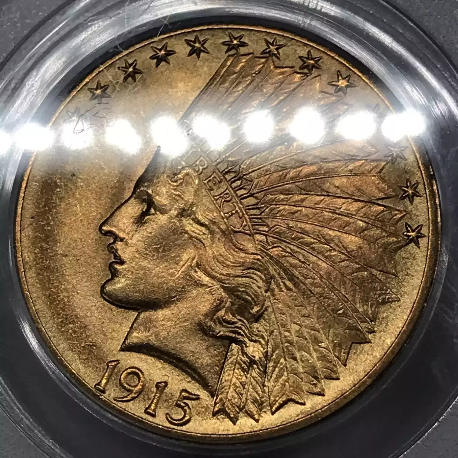 1915 $10 Gold Indian Head Eagle PCGS MS-64 - Old Pueblo Coin