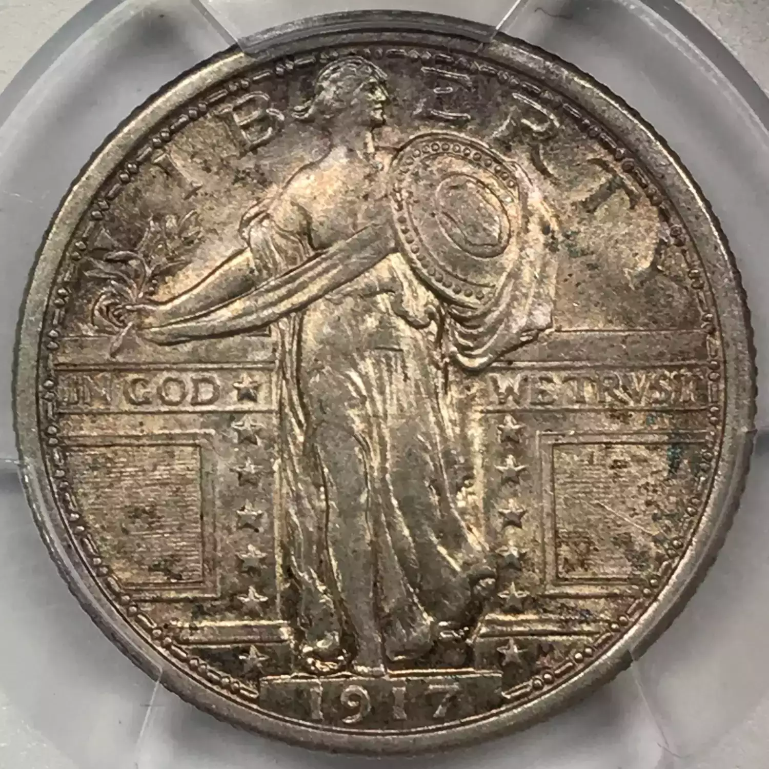 1917 Standing Liberty Quarter PCGS AU-58 FH Type 1 - Old Pueblo Coin