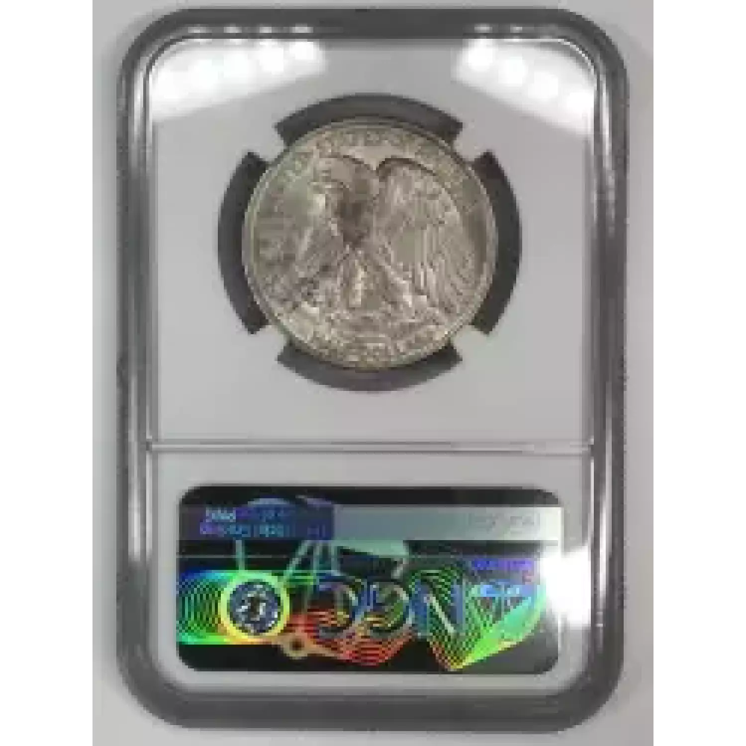 1917-D Walking Liberty Half Dollar NGC AU-58 Reverse - Old Pueblo Coin