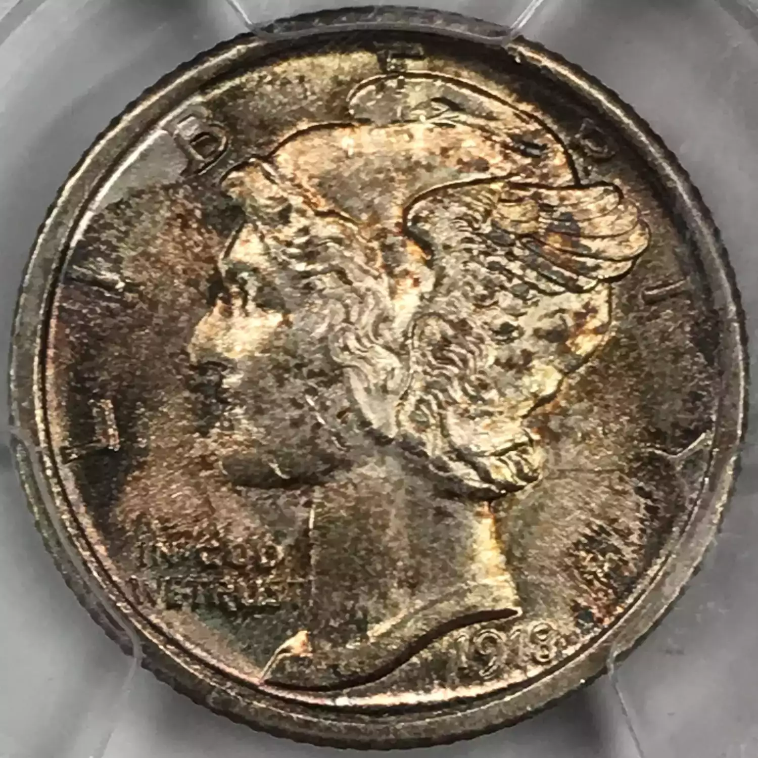 1918 Mercury Dime PCGS MS-62 FB - Old Pueblo Coin
